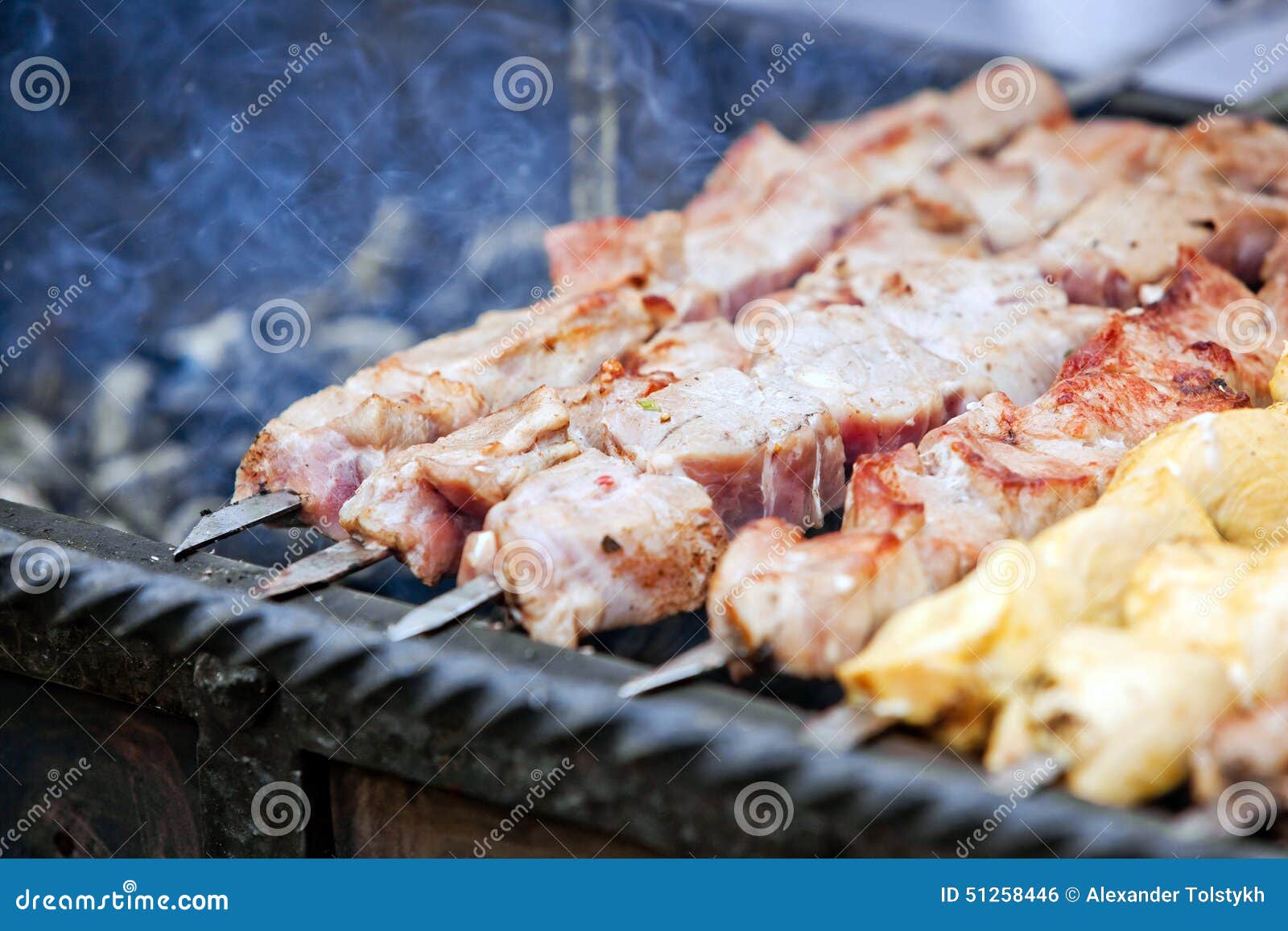 Barbeque stock photo. Image of barbeque, veggies, grillmarks - 51258446