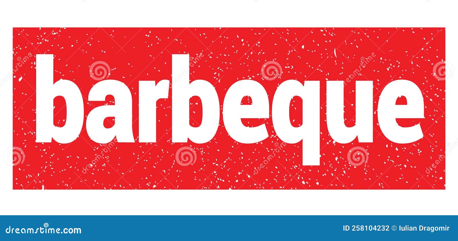 Barbeque Text Written on Red Stamp Sign Stock Illustration ...