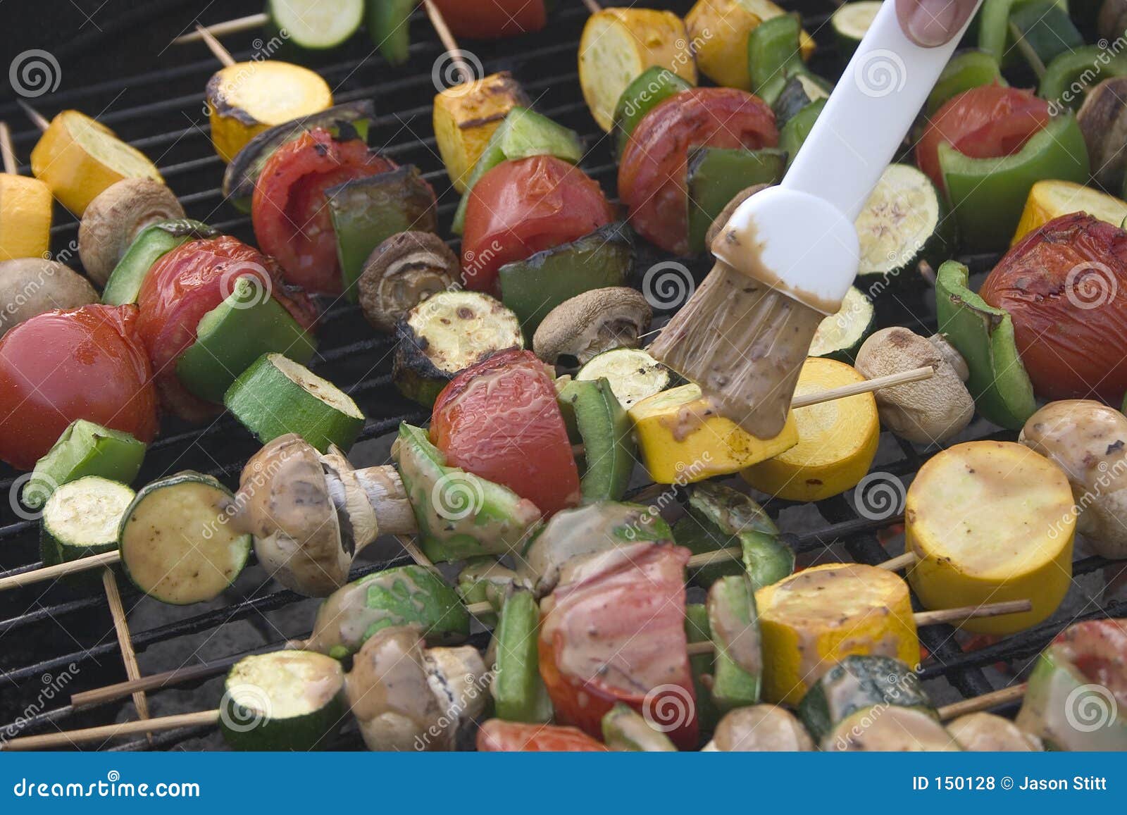 Barbeque Vegetables stock photo. Image of grilled, cook - 150128