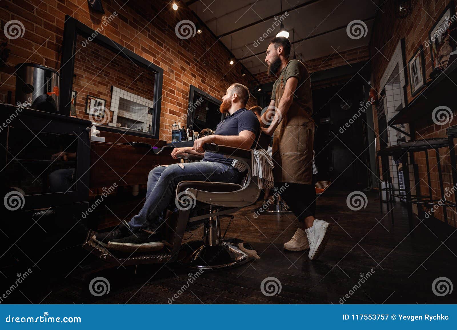 Barber and Bearded Man in Barber Shop Stock Image - Image of handsome ... Barber and Bearded Man in Barber Shop Stock Image - Image of handsome ...