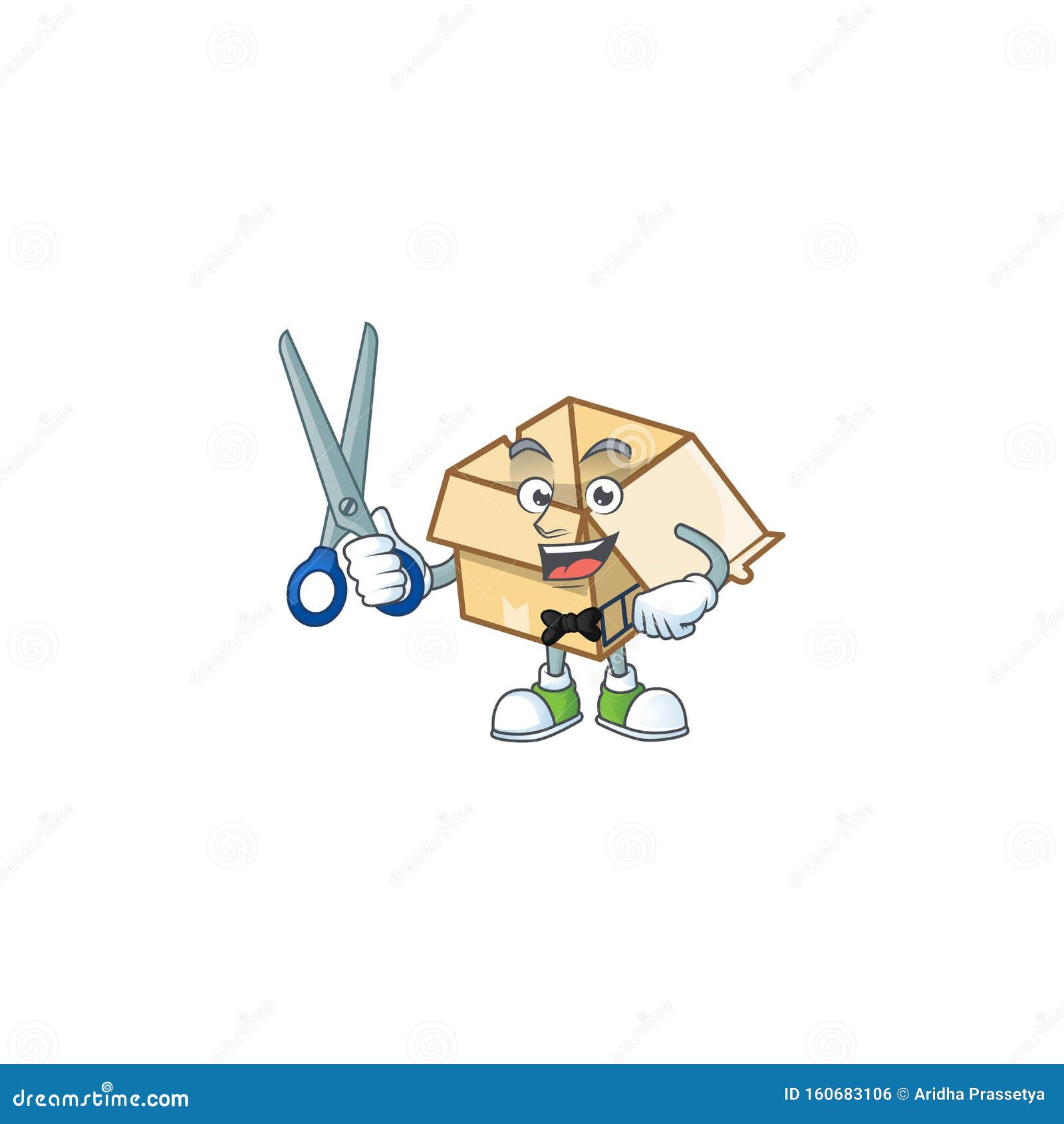 Barber Box Cardboard Open for Goods Packaging Stock Vector ...