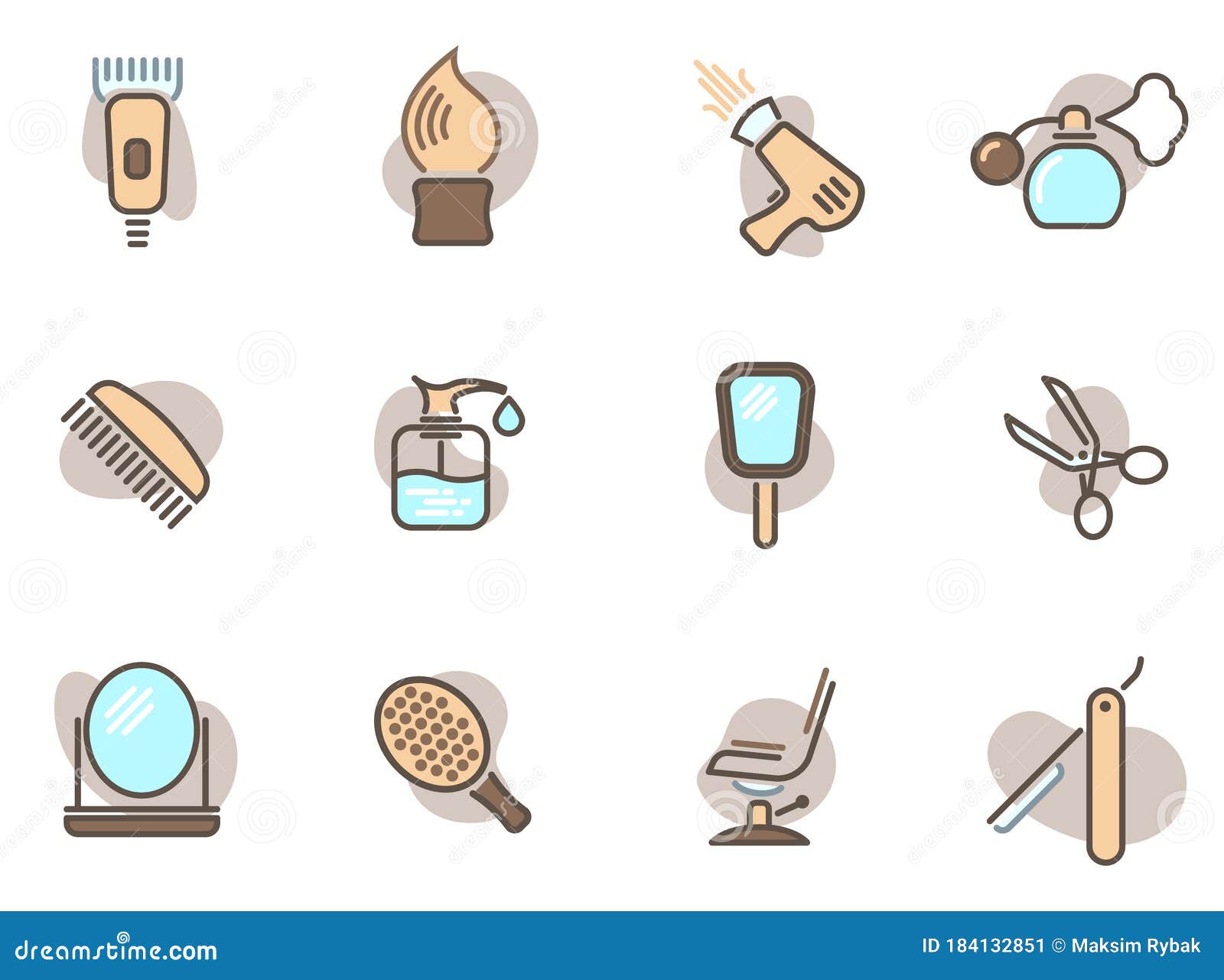 Barber Colored Liner Background. Stripe Pattern Vector Illustration ...