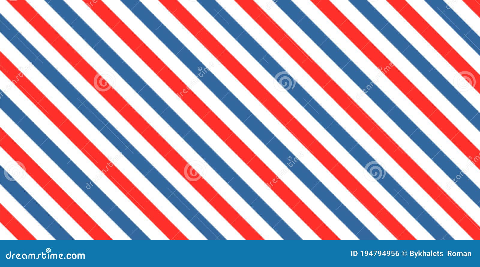 Barber Colored Liner Background. Blue Red Vector Pattern Stock Vector ...