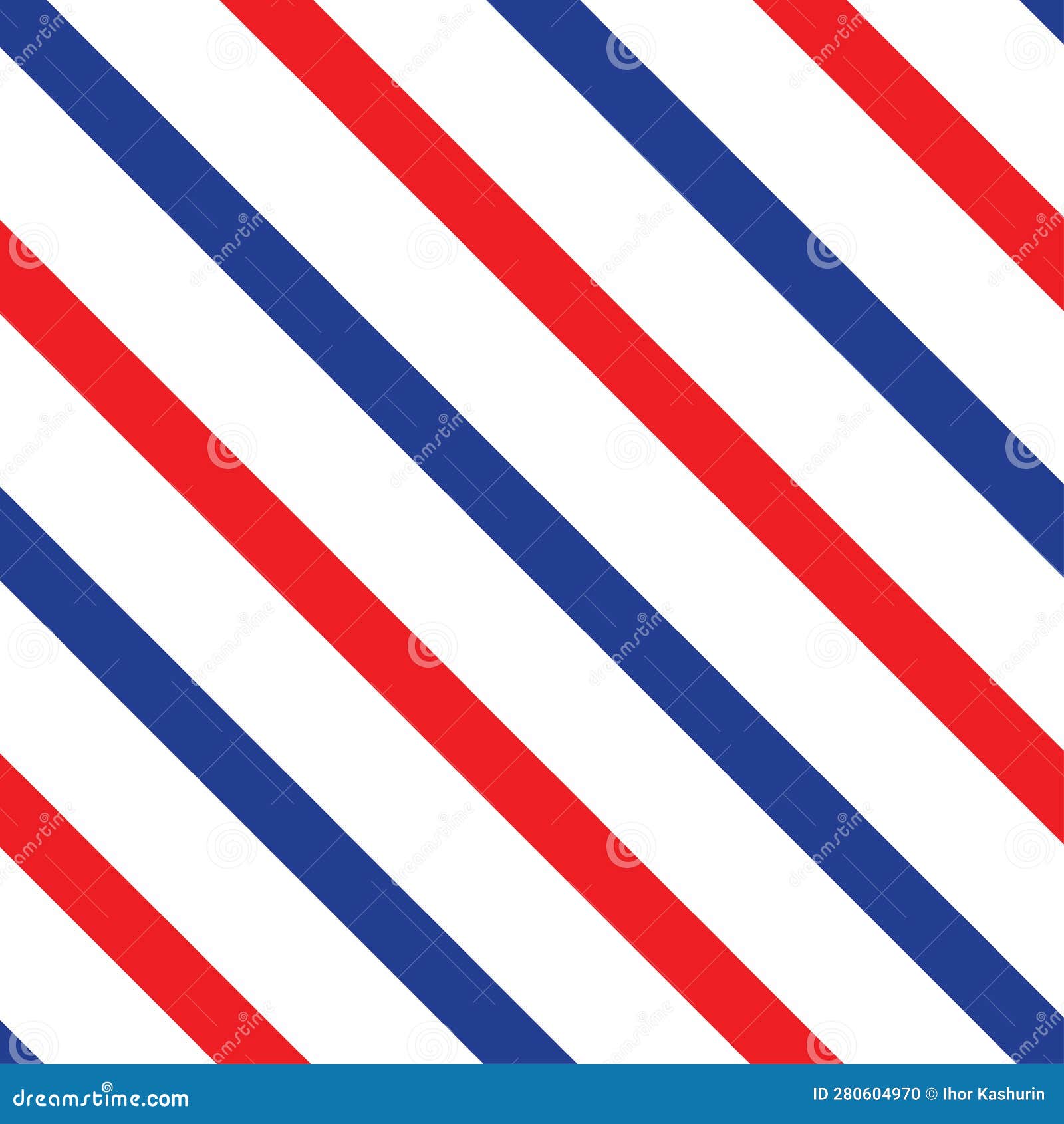Barber Colored Liner Background. Blue Red Vector Pattern ...