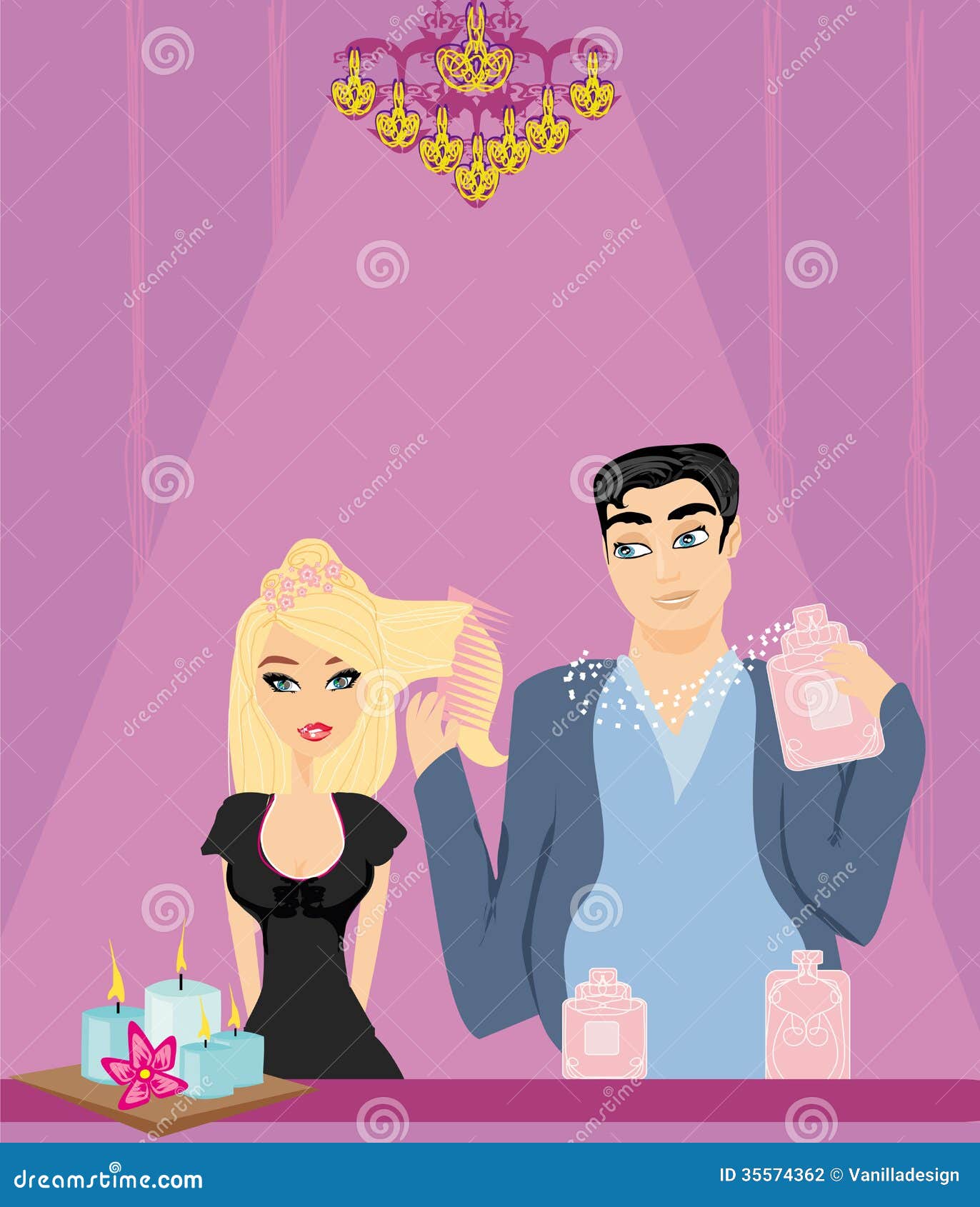 Barber Comb And Scissors Cartoon | CartoonDealer.com #27958261