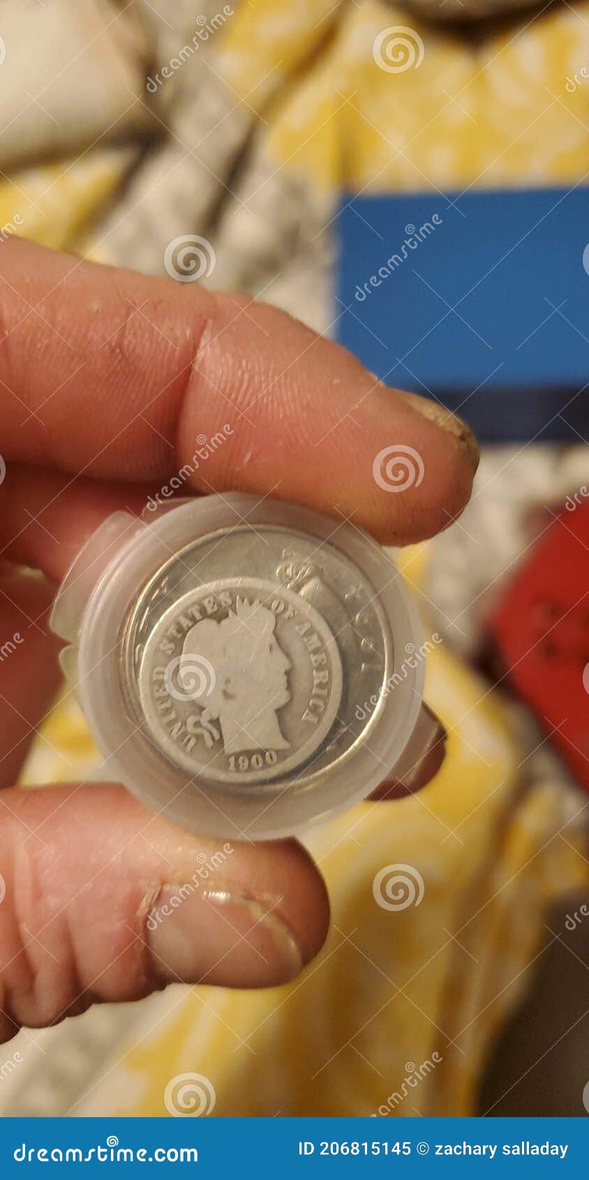 Barber dime in hand stock image. Image of barber, face - 206815145