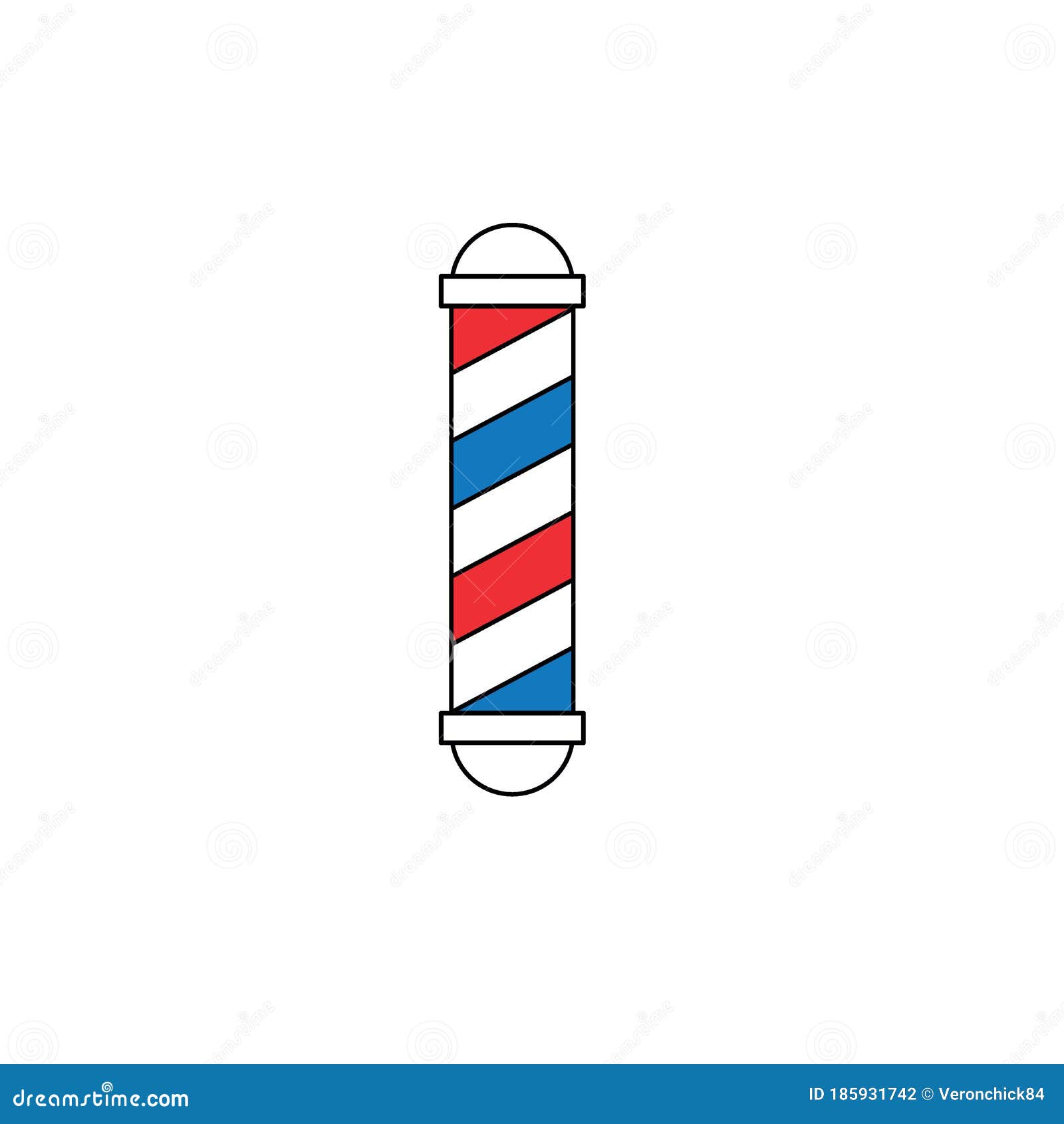 Barber Icon. Black Vector Symbol Stock Vector - Illustration of ...