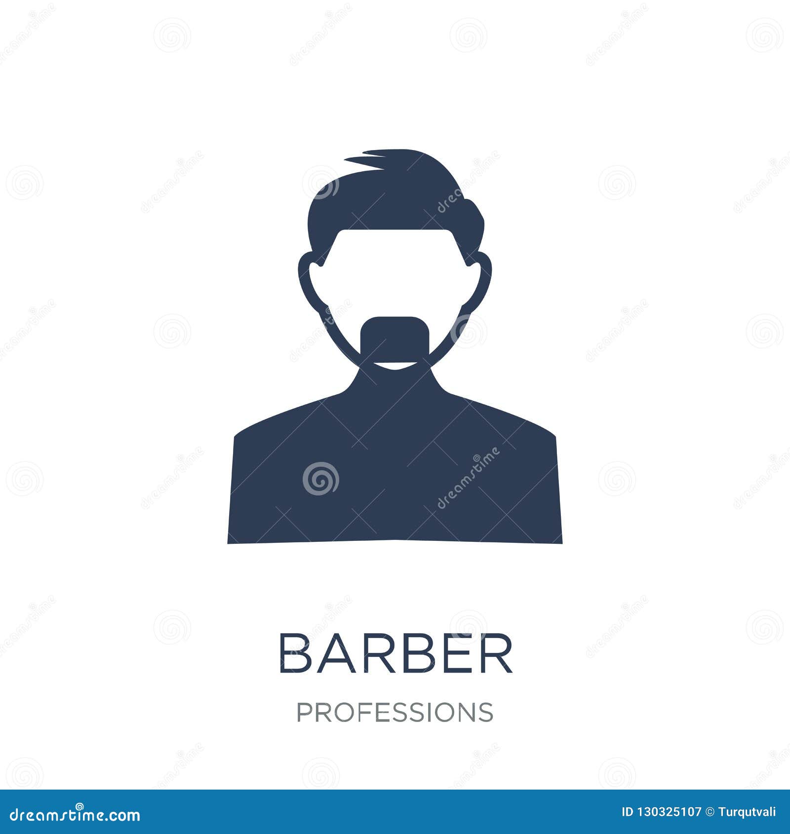 Barber Icon. Trendy Flat Vector Barber Icon on White Background Stock ...
