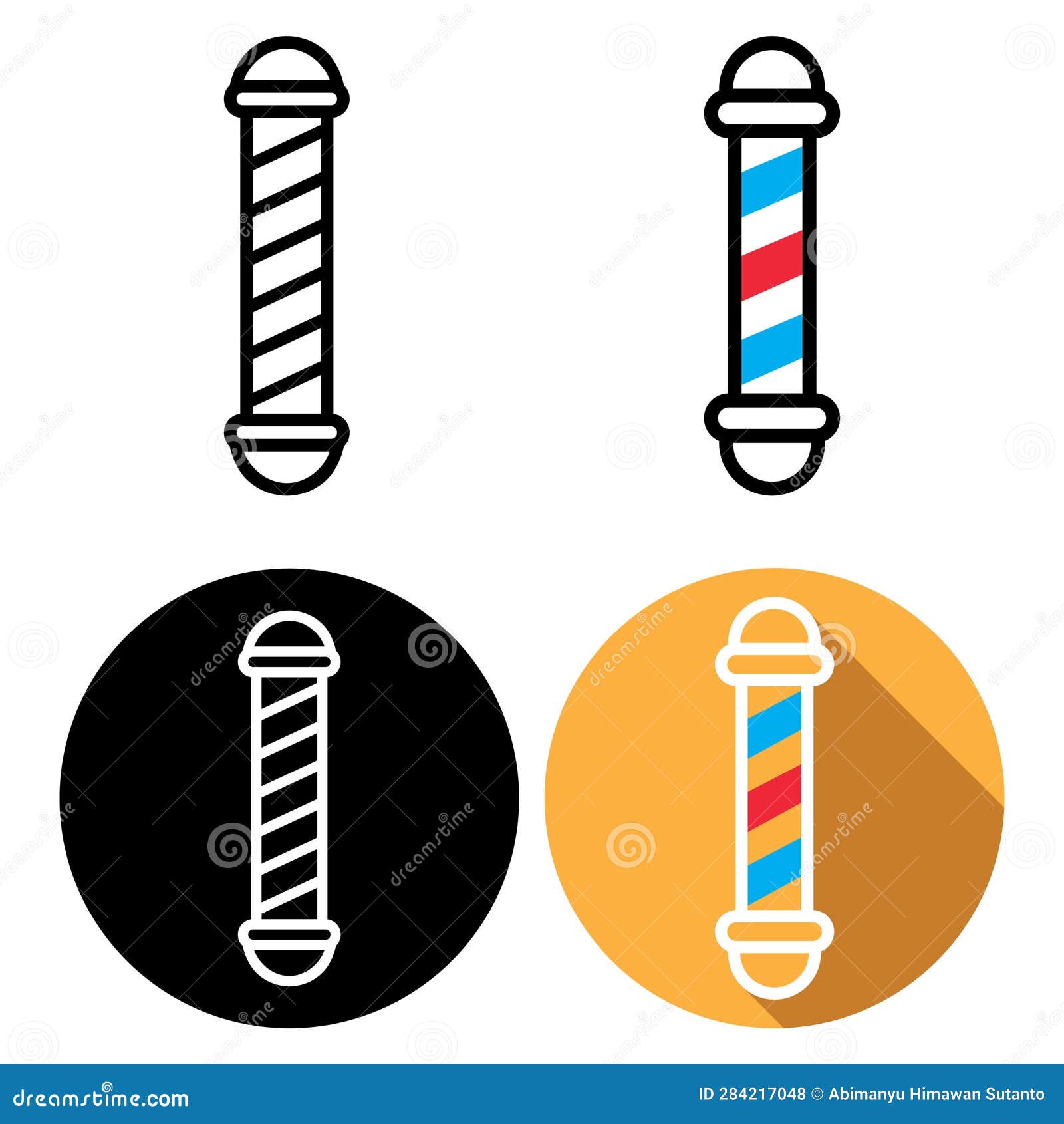 Barber icon vector stock vector. Illustration of emblem - 284217048