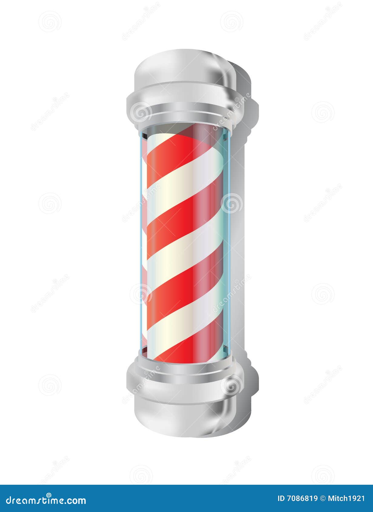 Barber Pole Cartoon Vector | CartoonDealer.com #7086819