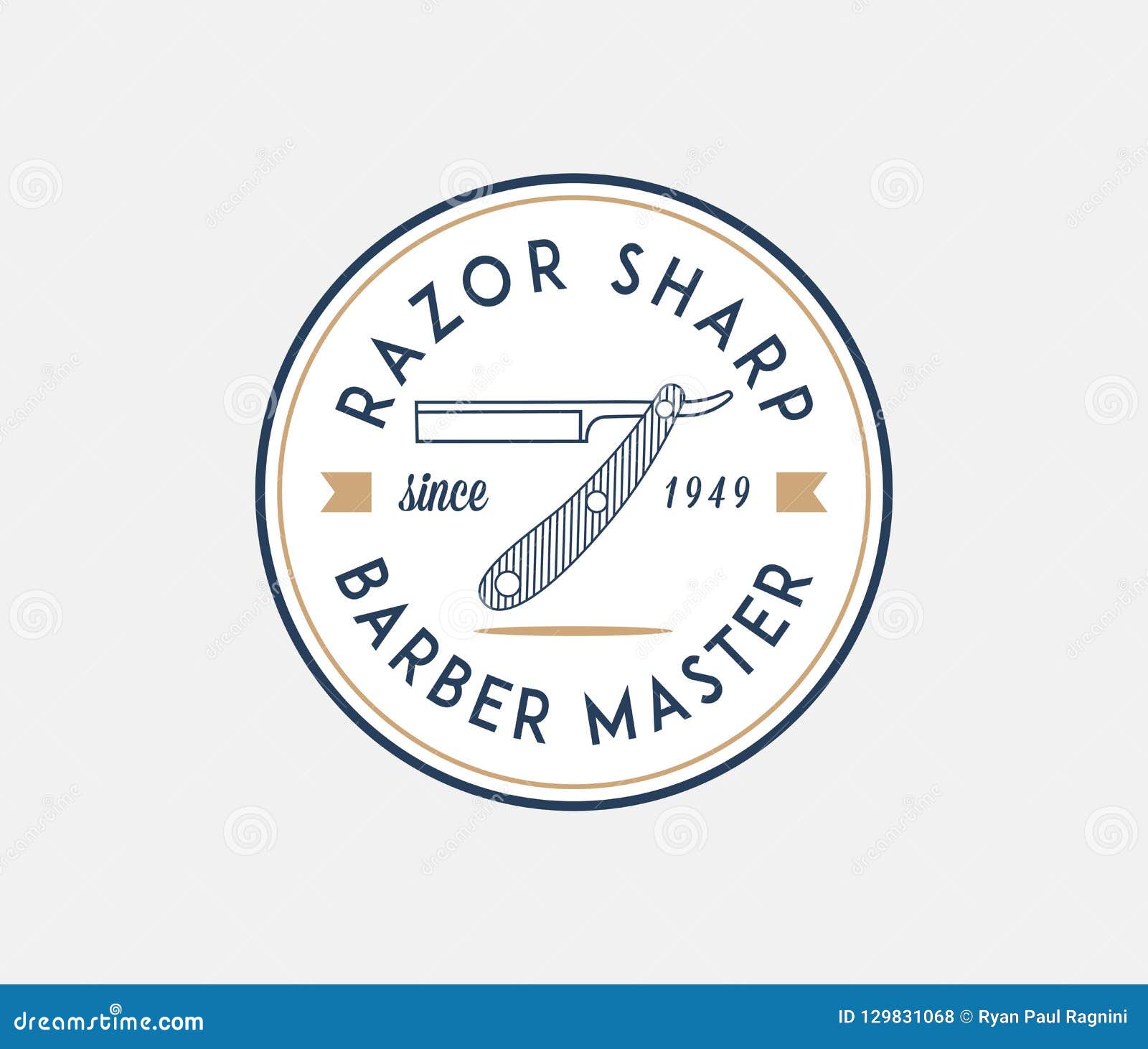 Barber Razor Sharp Vector Illustration Stock Illustration ...