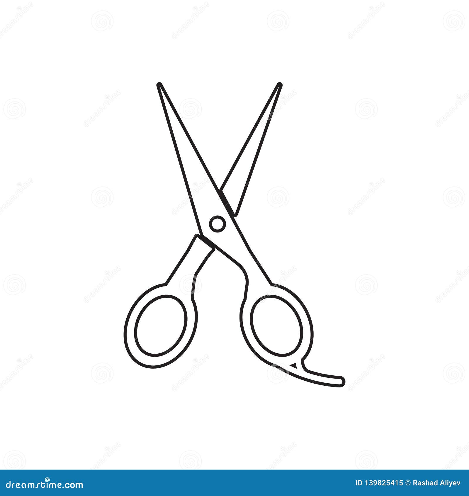 Barber Scissors Icon. Element of Barber for Mobile Concept and Web Apps ...