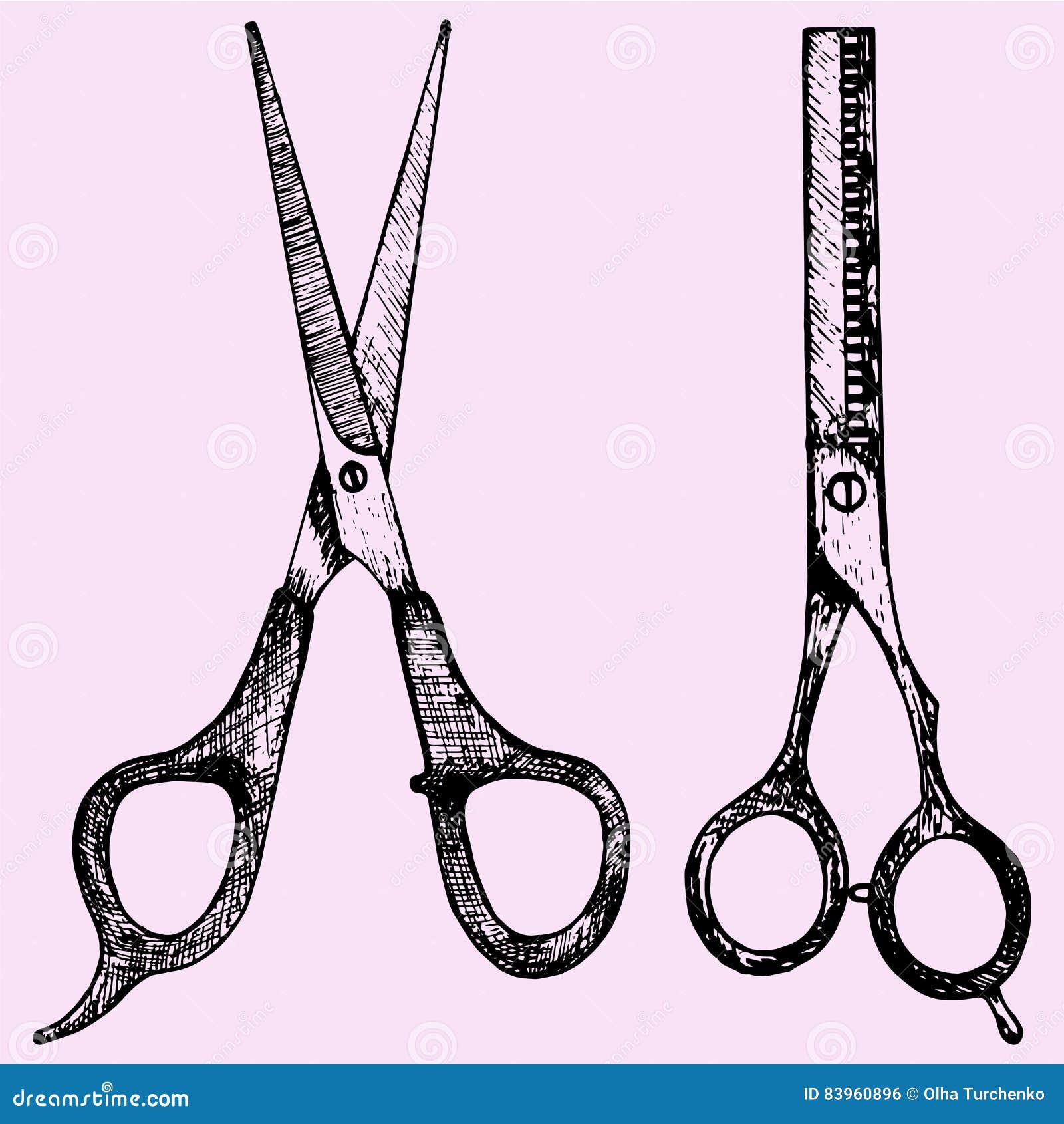 Barber Scissors With Comber With Chart Stock Photo | CartoonDealer.com ... Barber Scissors With Comber With Chart Stock Photo | CartoonDealer.com ...