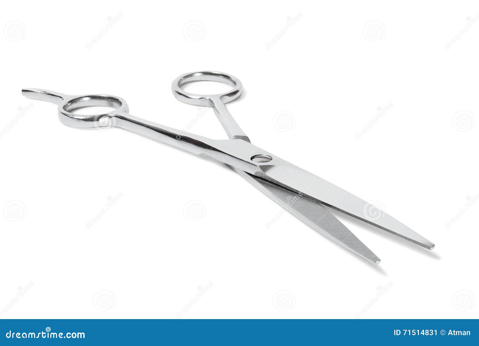 Barber Scissors And Straight Razor, Barber Shop. Mens Haircut In Barber ...