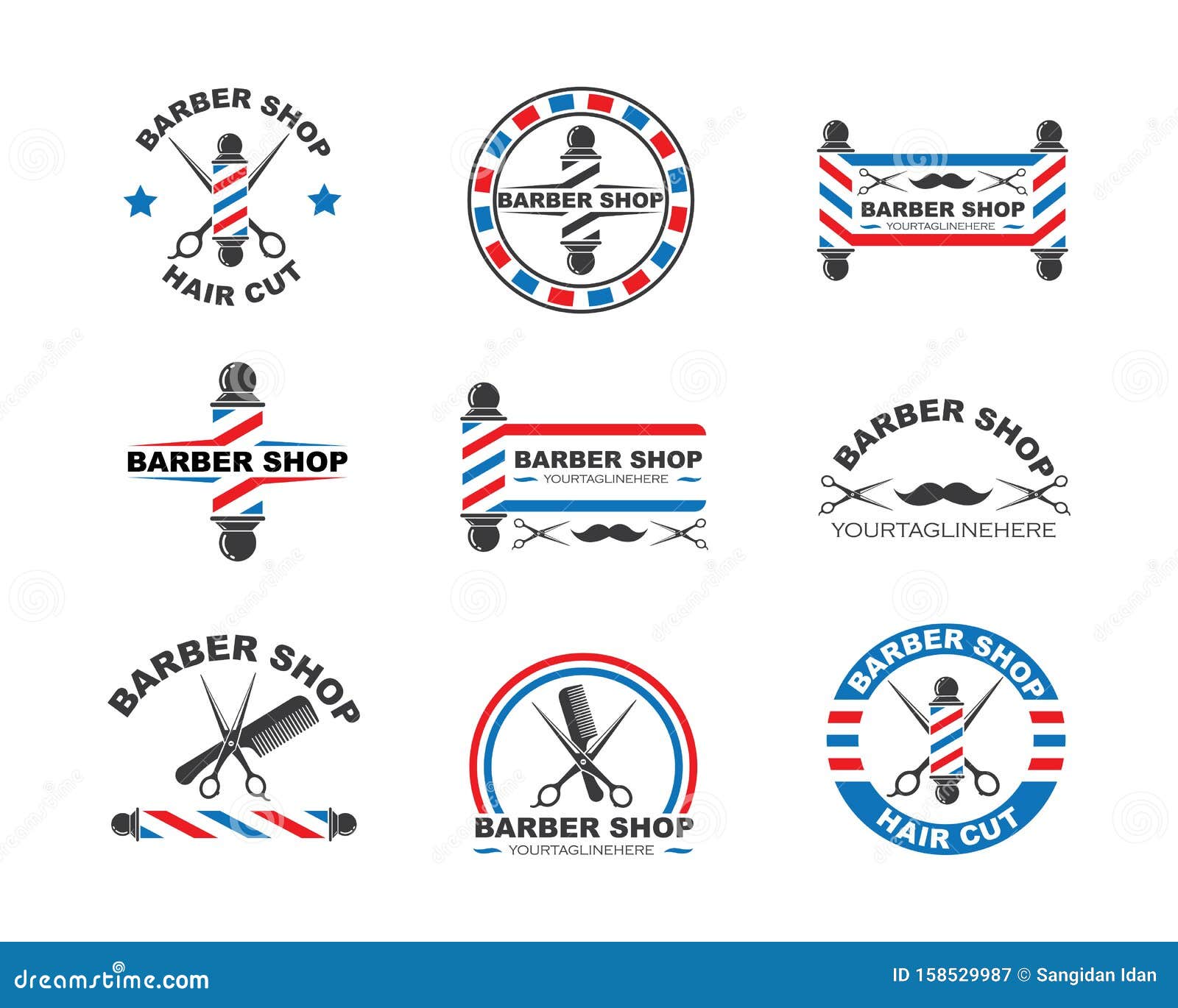 Barber Shop Icon Logo Vector Icon Stock Vector - Illustration of ... Barber Shop Icon Logo Vector Icon Stock Vector - Illustration of ...