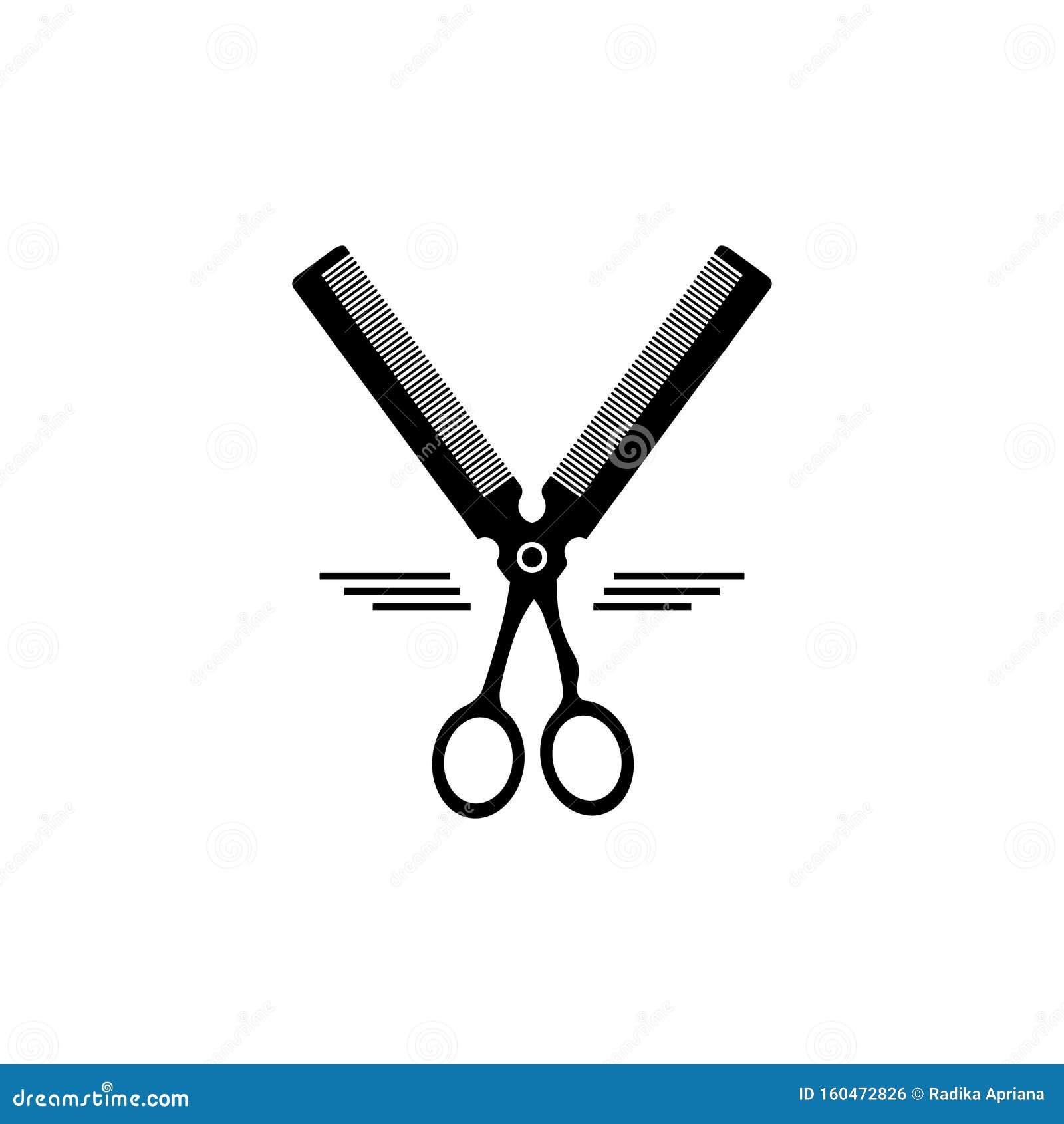 Barber Shop Logo Design with Scissors and Comb Stock Vector ... Barber Shop Logo Design with Scissors and Comb Stock Vector ...