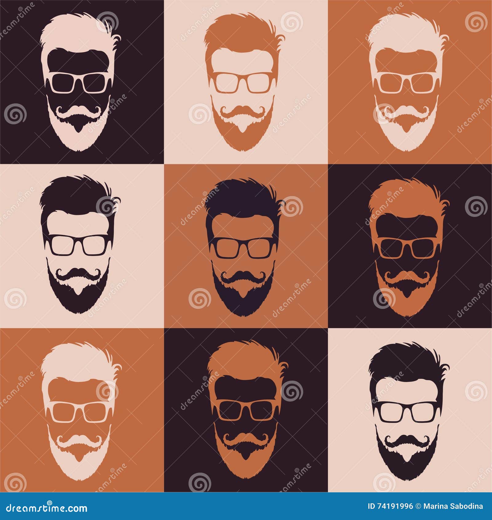Barber Shop for Men S Style with Image of a Man Stock Vector ...