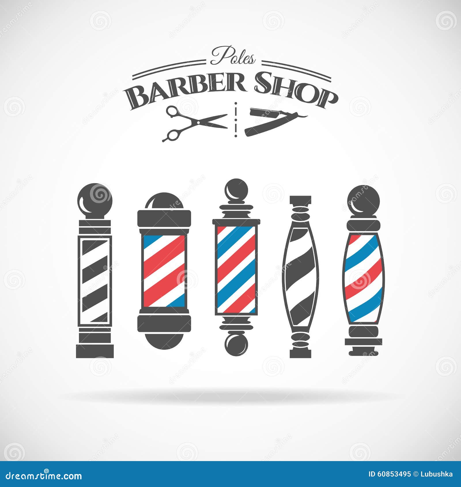 Barber Shop Vector Retro Emblems | CartoonDealer.com #124174778