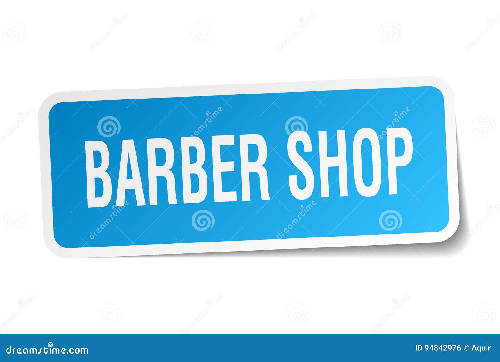 Barber shop square sticker stock vector. Illustration of shop - 94842976