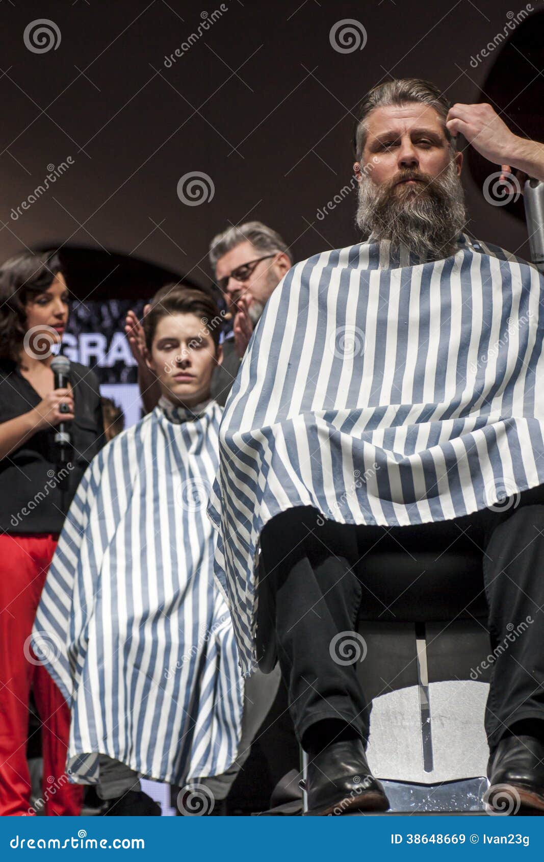 The BARBER SHOW, COSMOBELLEZA 2014 Editorial Stock Image - Image of ...