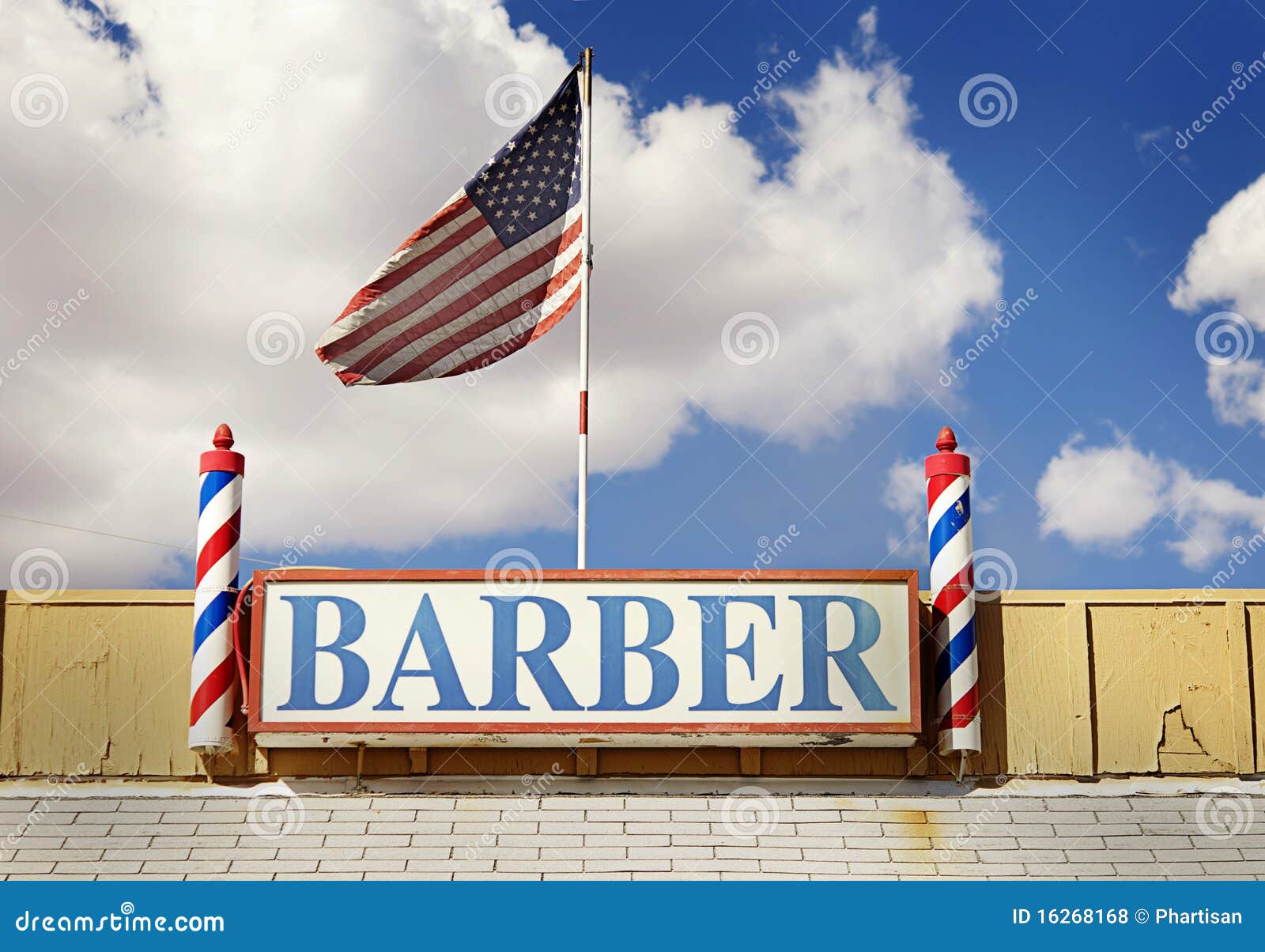Barber Sign And Pole Stock Photography | CartoonDealer.com #16268168