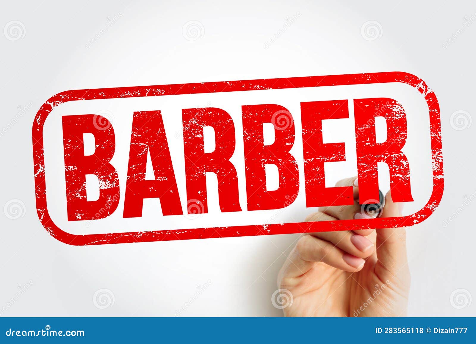BARBER Text Stamp, Business Concept Background Stock Photo - Image of ...