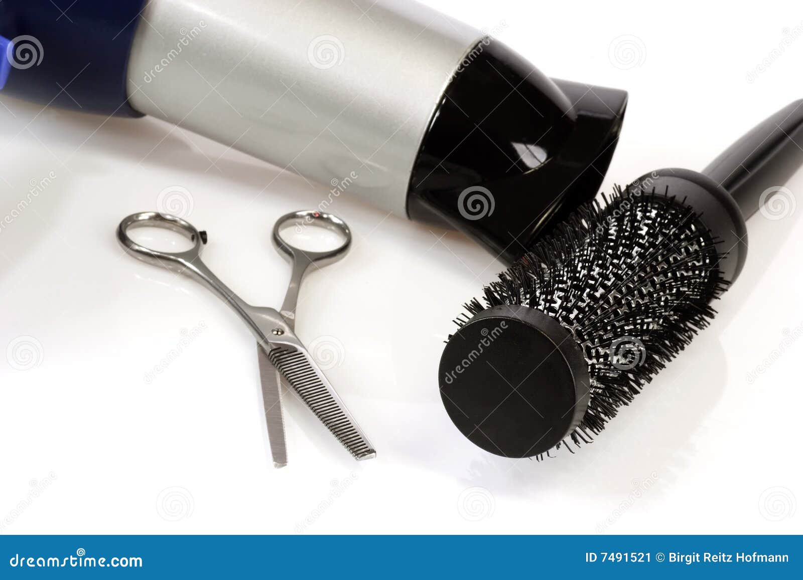 Barber Tools stock image. Image of hairdryer, hairbrush - 7491521