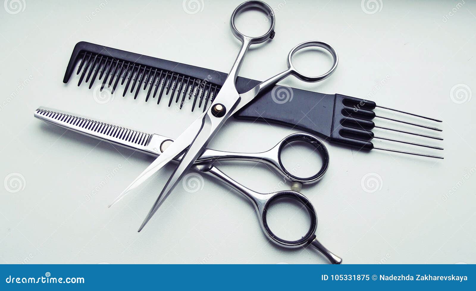 Barber tools. stock image. Image of steel, salon, tools - 105331875