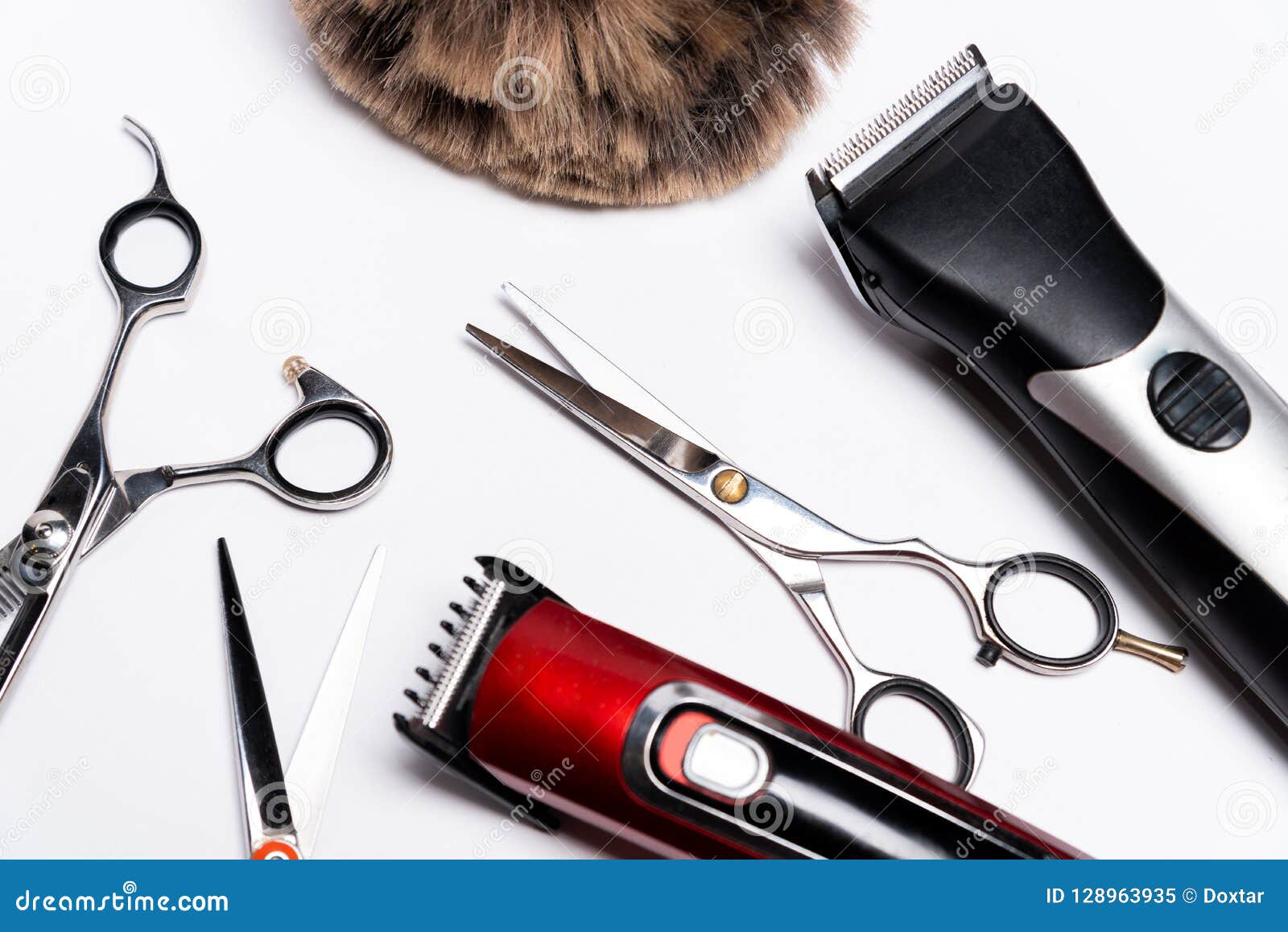 Barber Tools. stock image. Image of hair, collection - 128963935