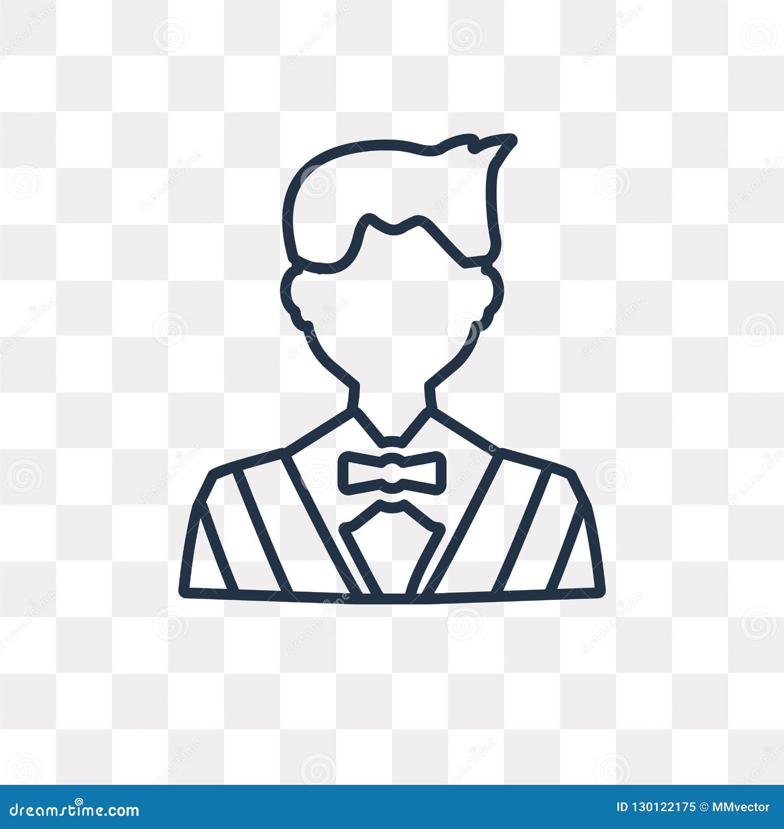 Barber Vector Icon Isolated on Transparent Background, Linear Ba Stock ...