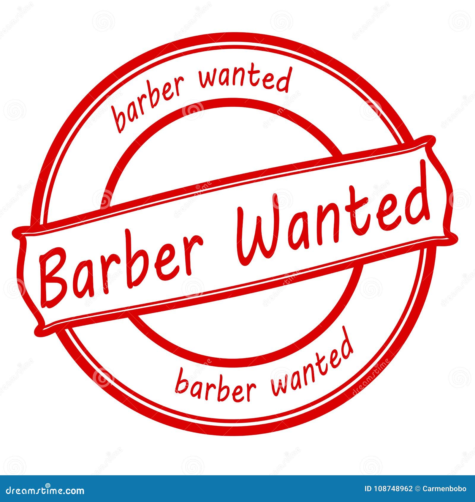 Wanted Hairdresser Poster Illustration High Resolution Royalty-Free ...