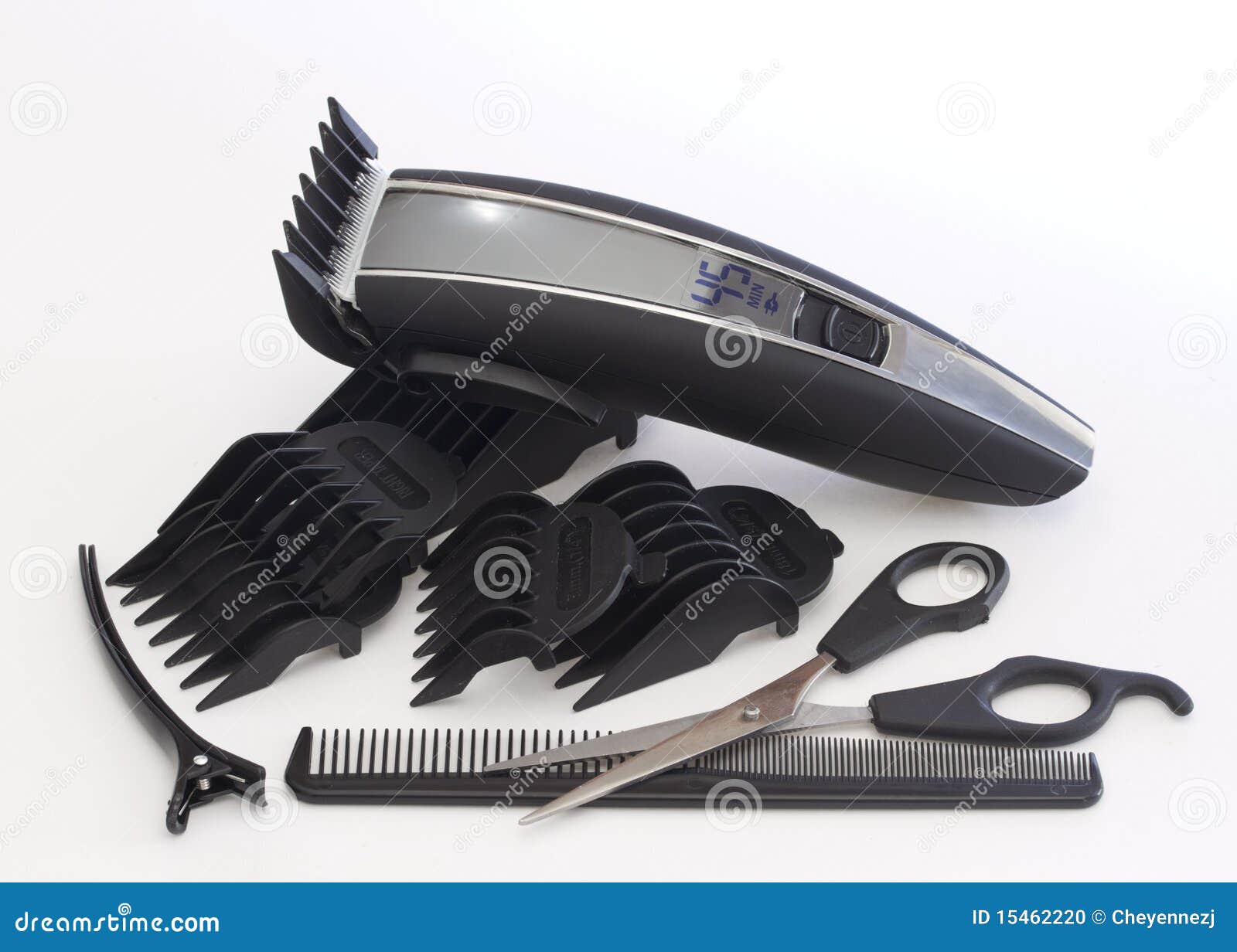 Barber work tools stock photo. Image of hairbrush, hair - 15462220