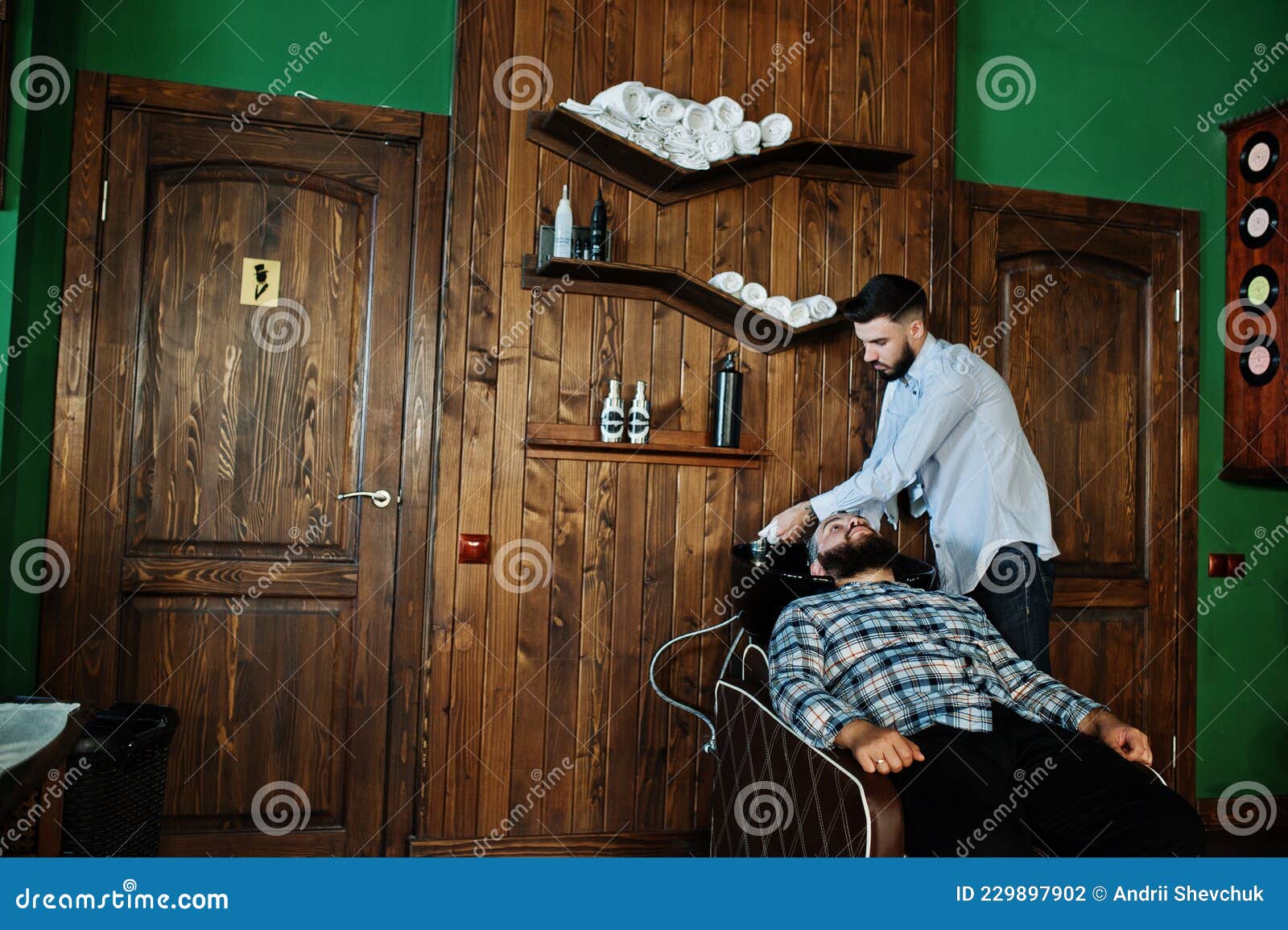 Barbershop, barber at work stock photo. Image of hair - 229897902