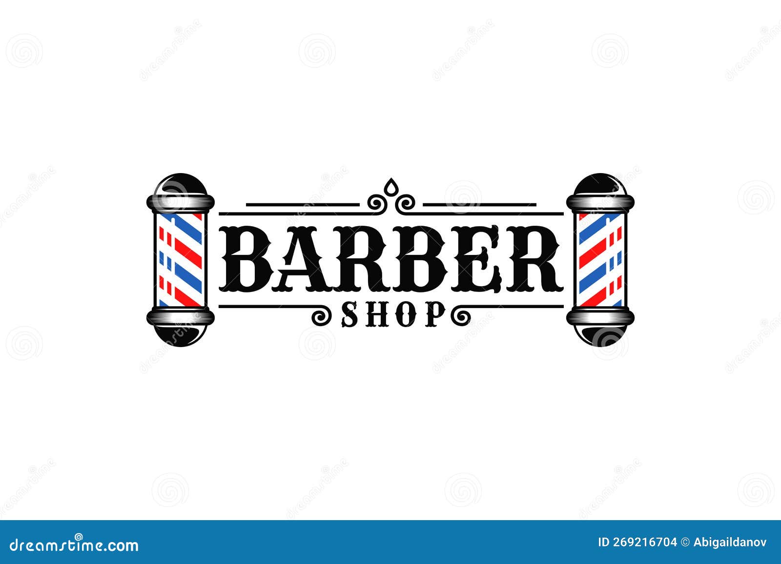Barber Pole Icon Set. Barbershop Pole Vector Icon Set. Barbershop ...