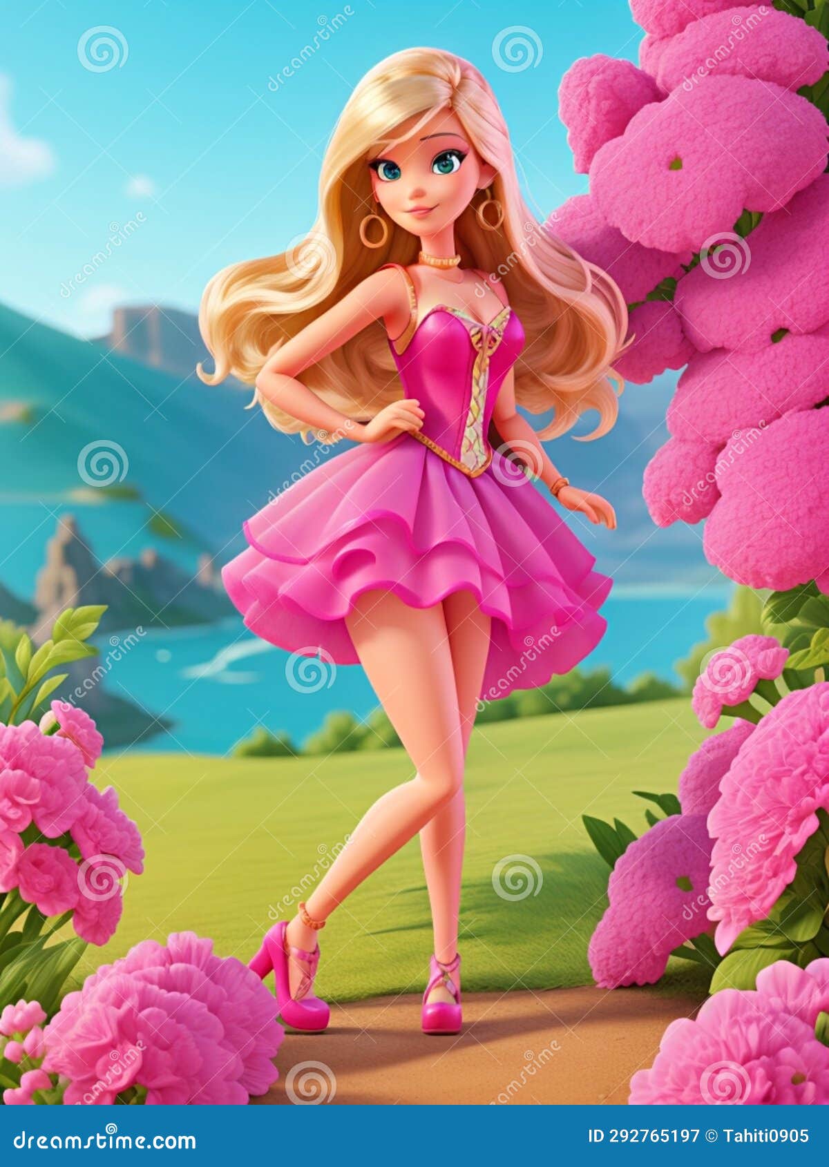 Disney Princess Sofia A Simple And Elegant 3d Render In Maya Stock Image