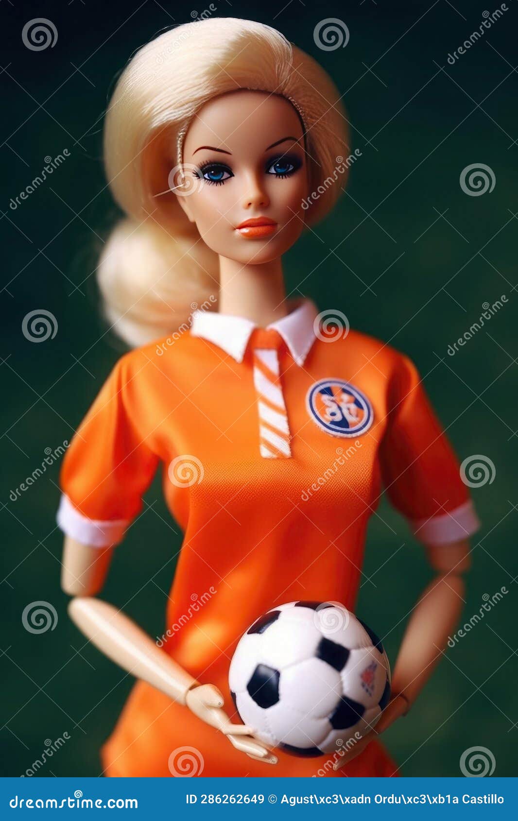 Barbie Doll Playing in a Soccer Team. Editorial Stock Image ...