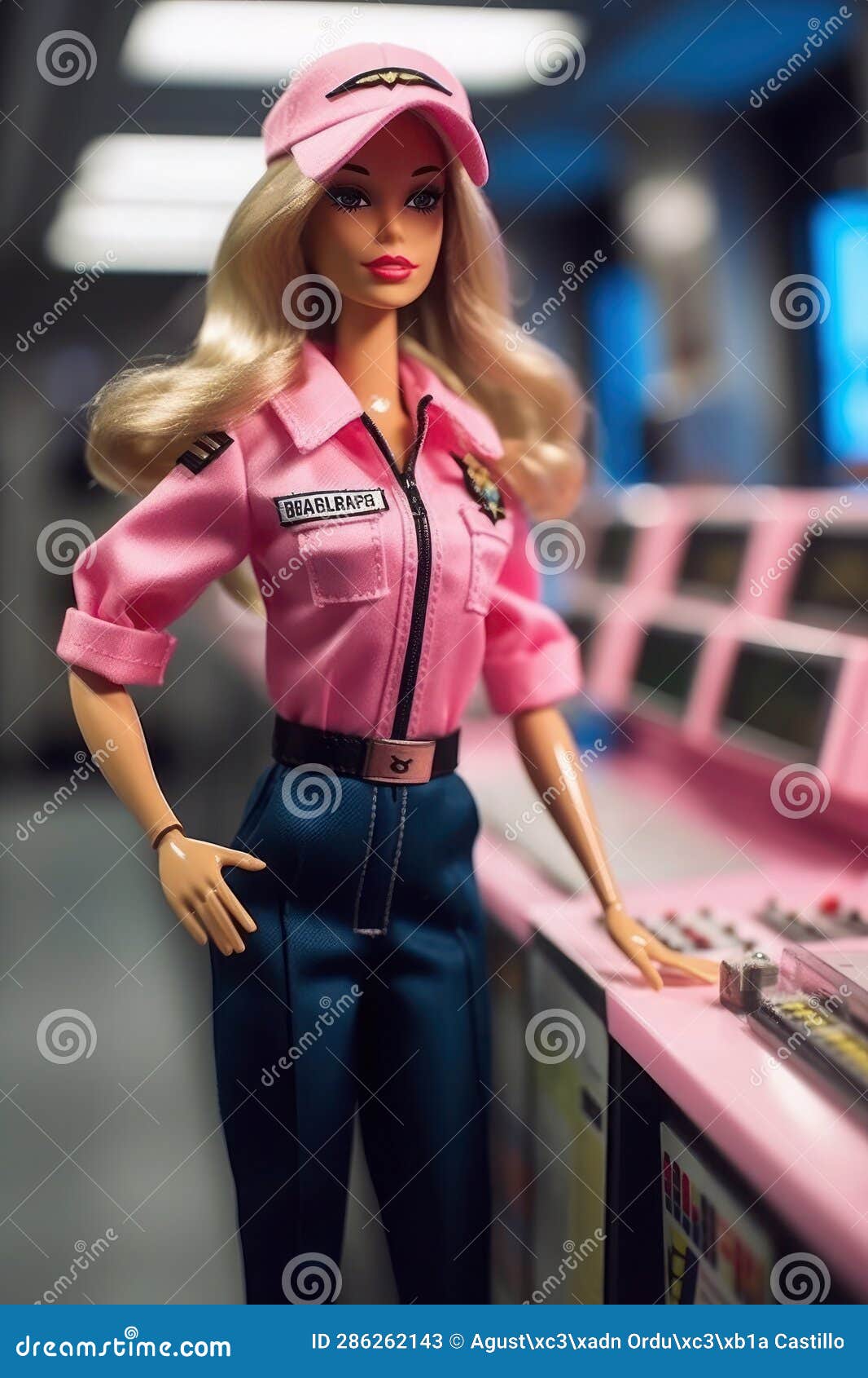 Barbie Doll, Working As an Operator at an Airport. Editorial Stock ...