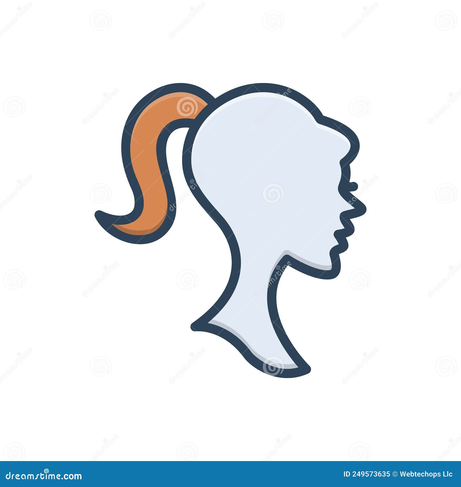 Color Illustration Icon for Barbie, Doll and Adorable Stock Vector ...