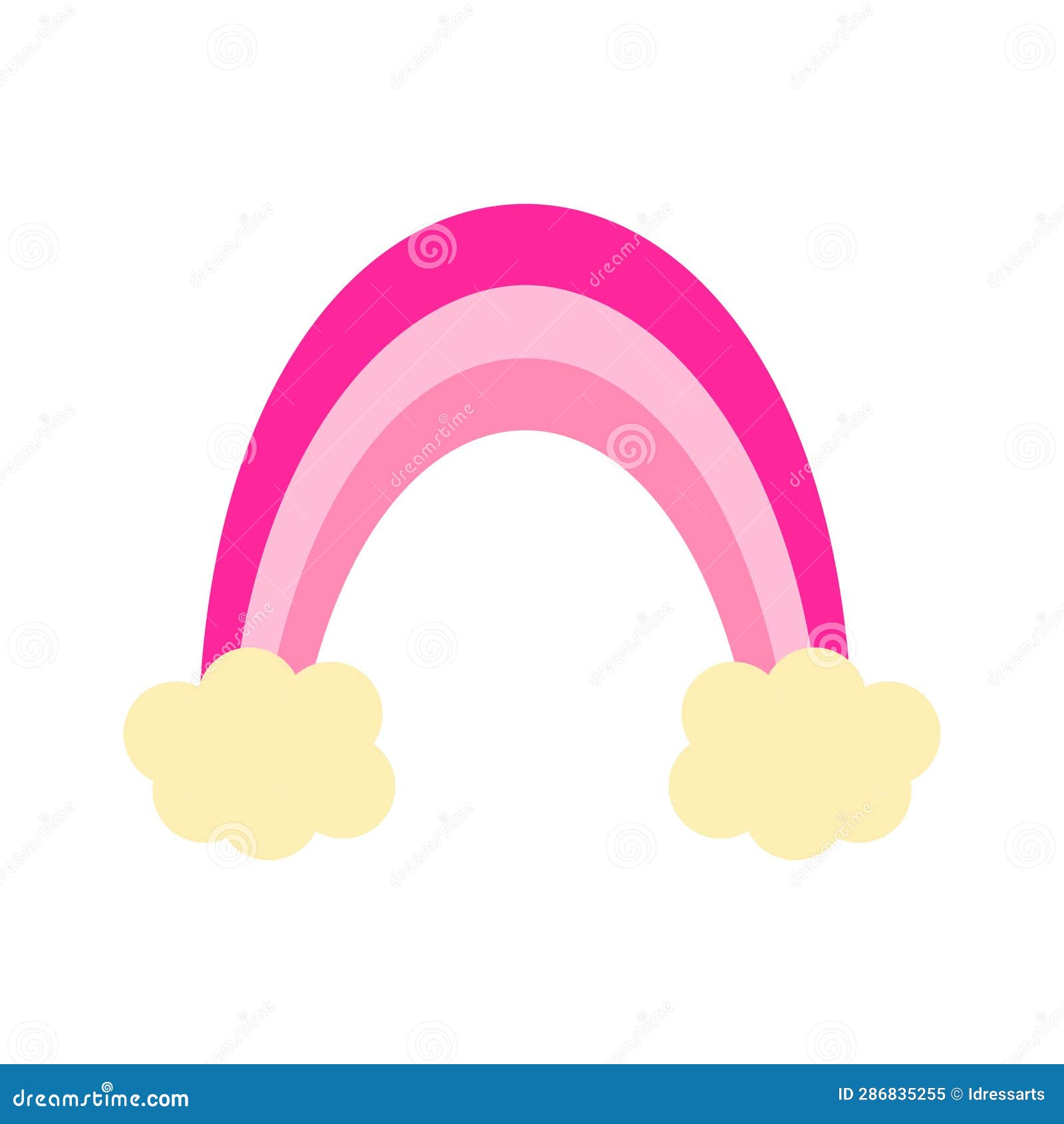 Barbie Pink. Cute Pink Barbie Rainbow Stock Illustration - Illustration ...