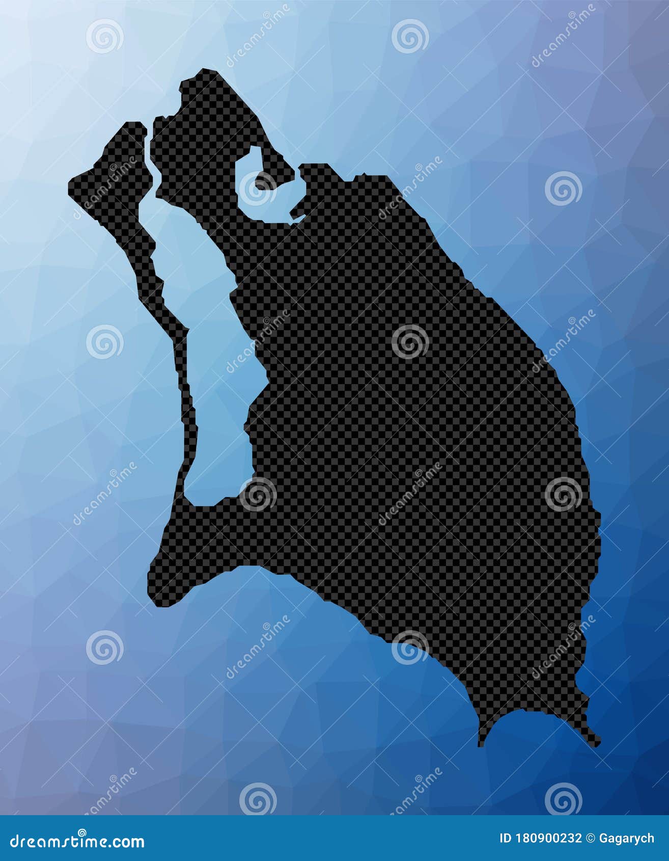 Barbuda geometric map. stock vector. Illustration of infographic ...