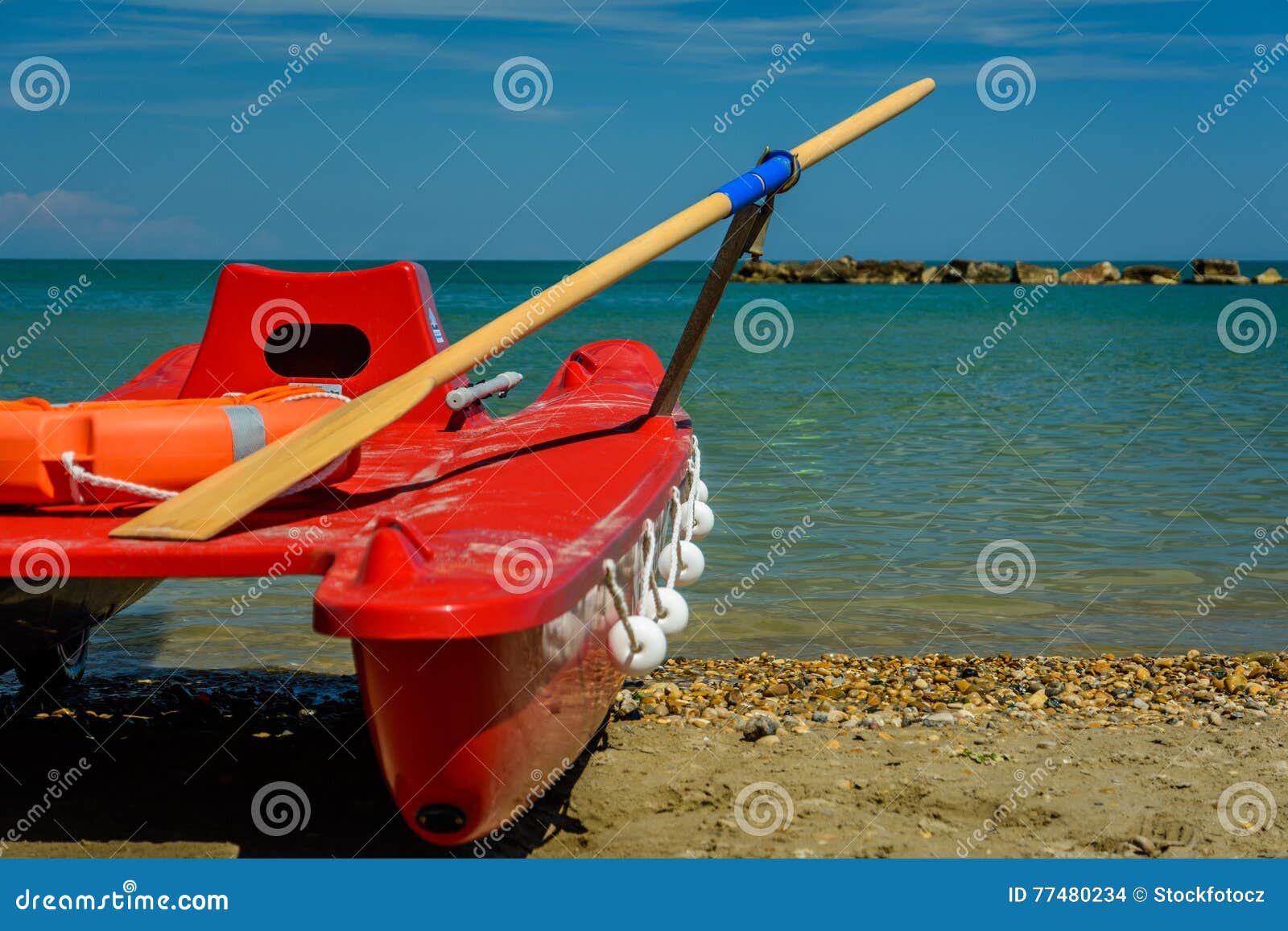 Barca Di Mare Di Salvataggio Fotografia Stock - Immagine di acqua ...