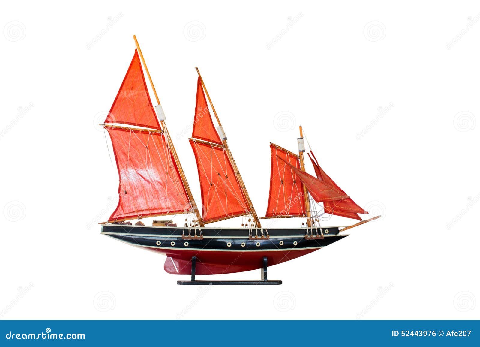 Barca Modelo De Madera, Un Tipo De Velero, Asia Foto de archivo ...