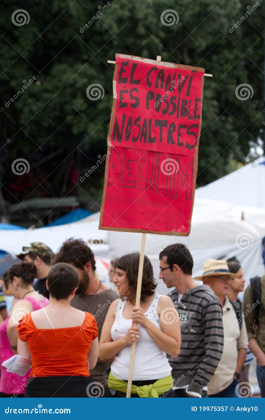 Barcelona 19J Protests editorial photography. Image of manifest - 19975357