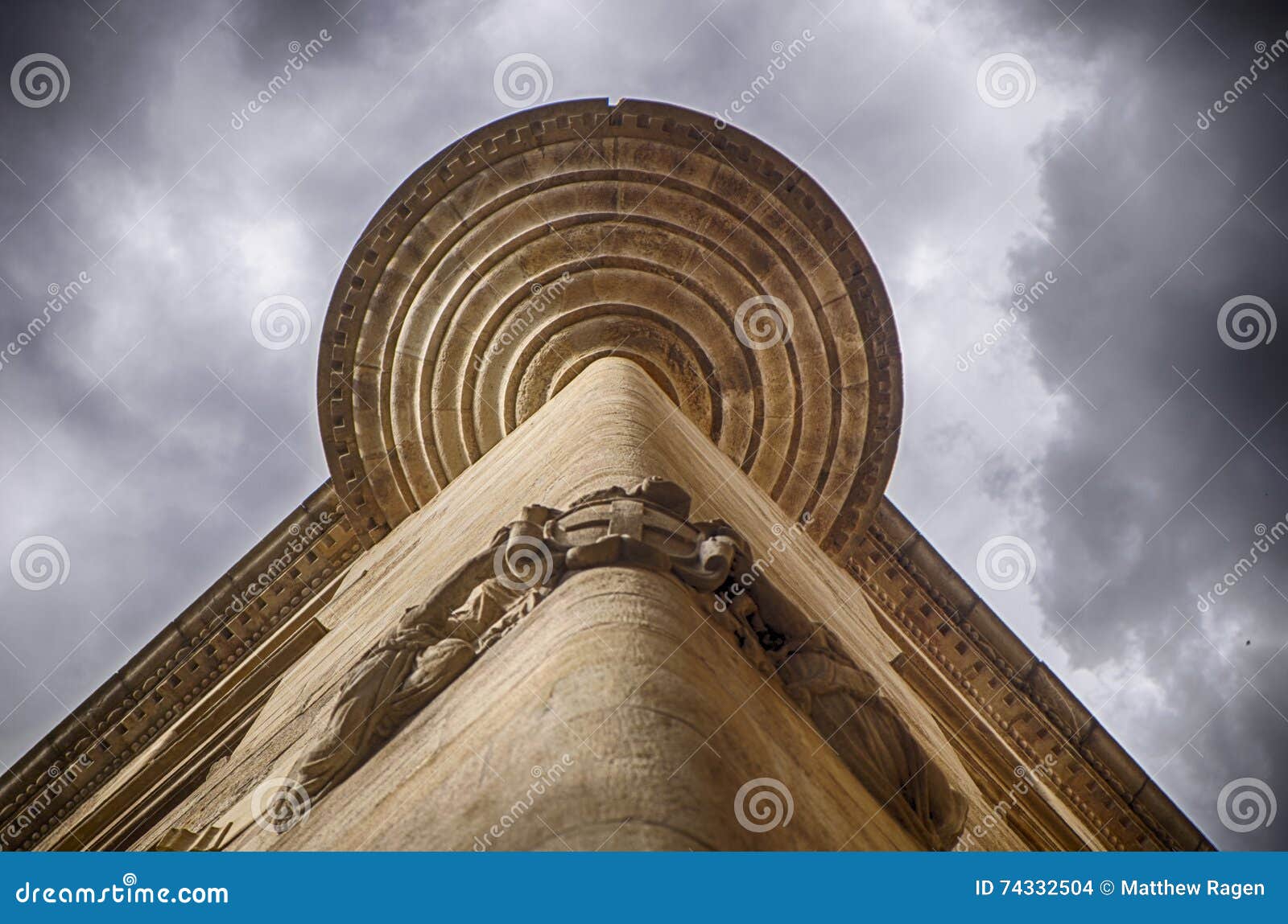 Barcelona Building Highlight Stock Photo - Image of clouds ...