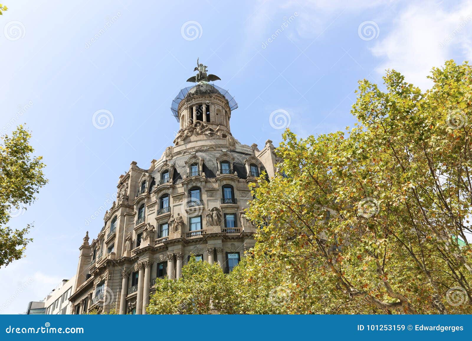 Barcelona buildings stock image. Image of exterior, museum - 101253159