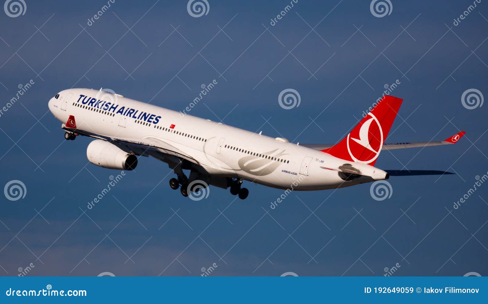 Airplane Turkish Airlines Airline Take Off from Barcelona El Prat ... Airplane Turkish Airlines Airline Take Off from Barcelona El Prat ...