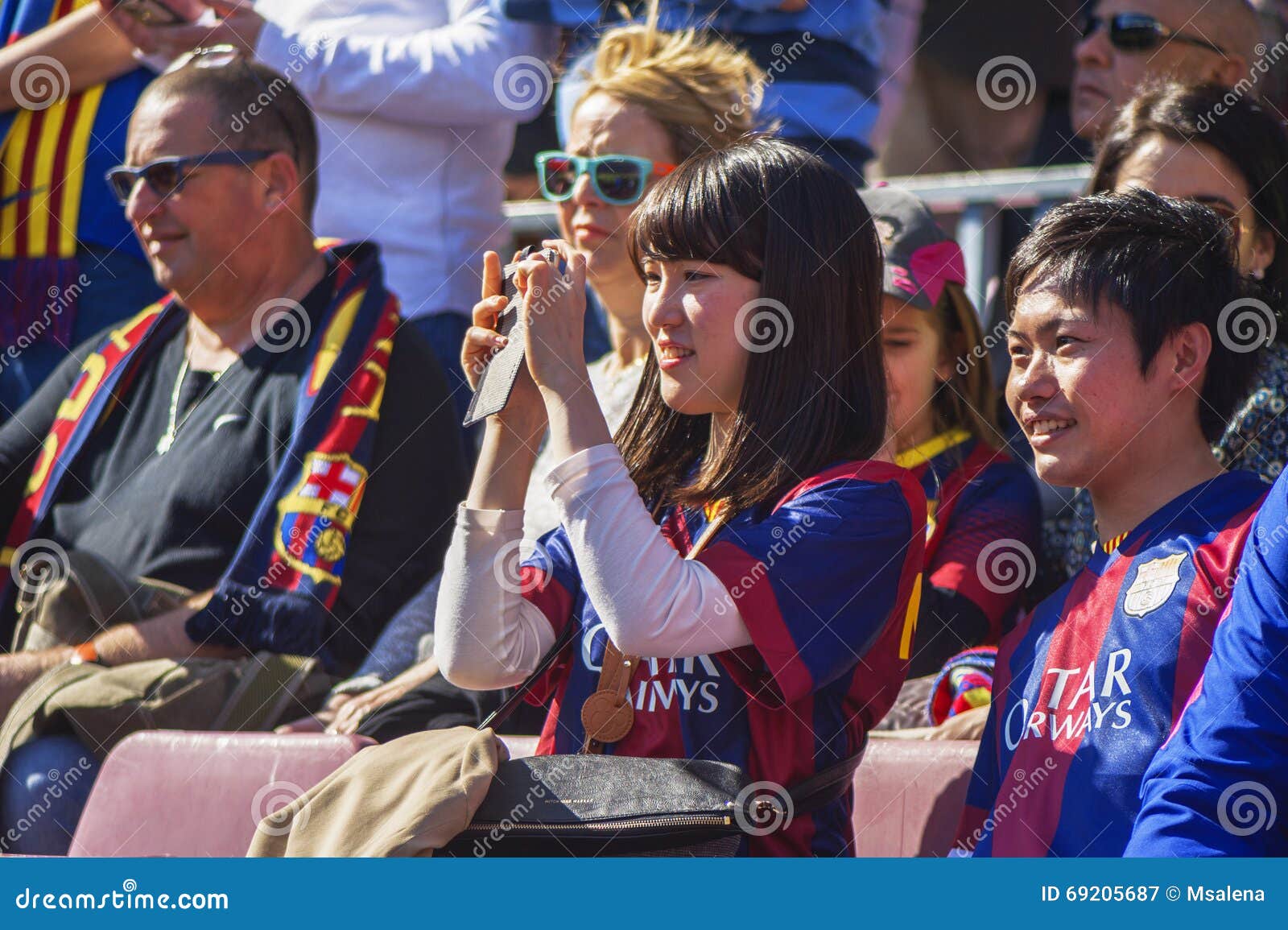 Barcelona Fans editorial photography. Image of club, barcelona - 69205687