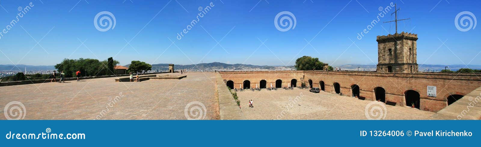Barcelona Fortress stock photo. Image of sunlight, tourist - 13264006