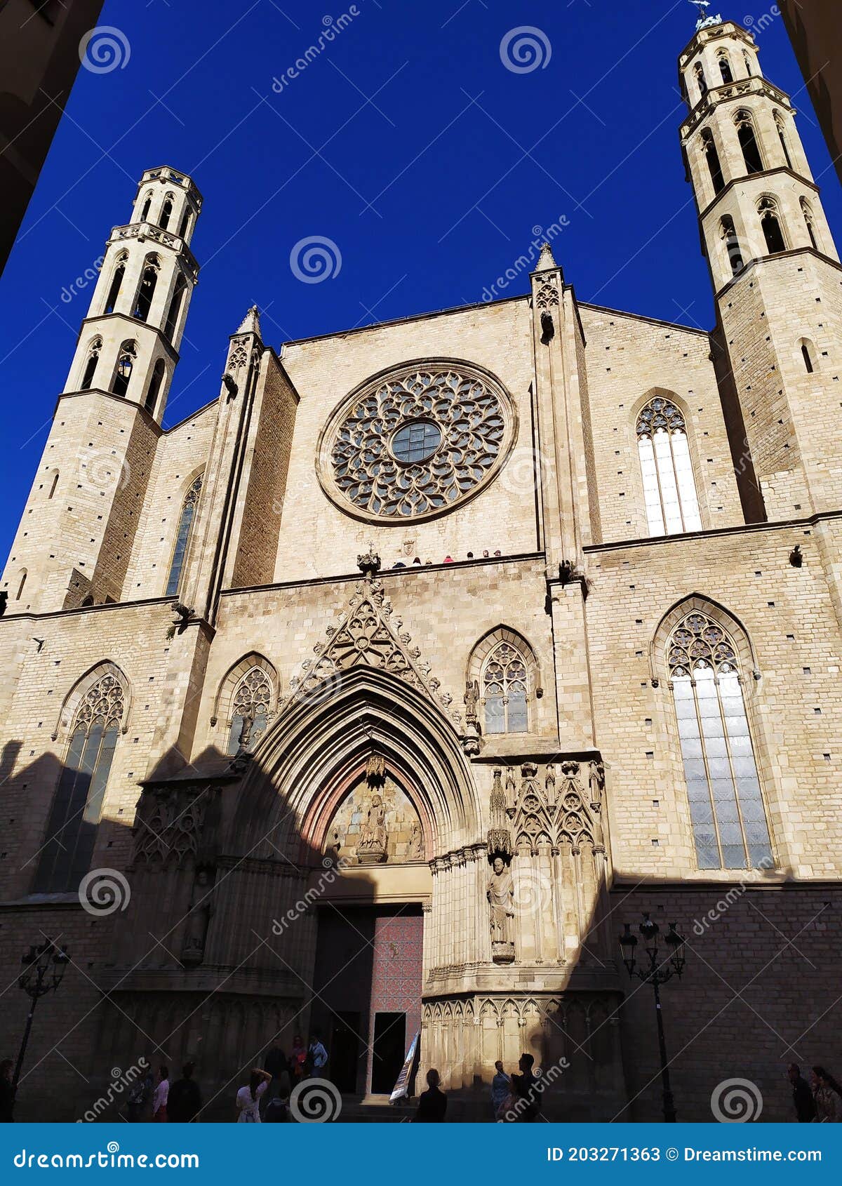Barcelona Gothic block editorial stock photo. Image of aircraft - 203271363