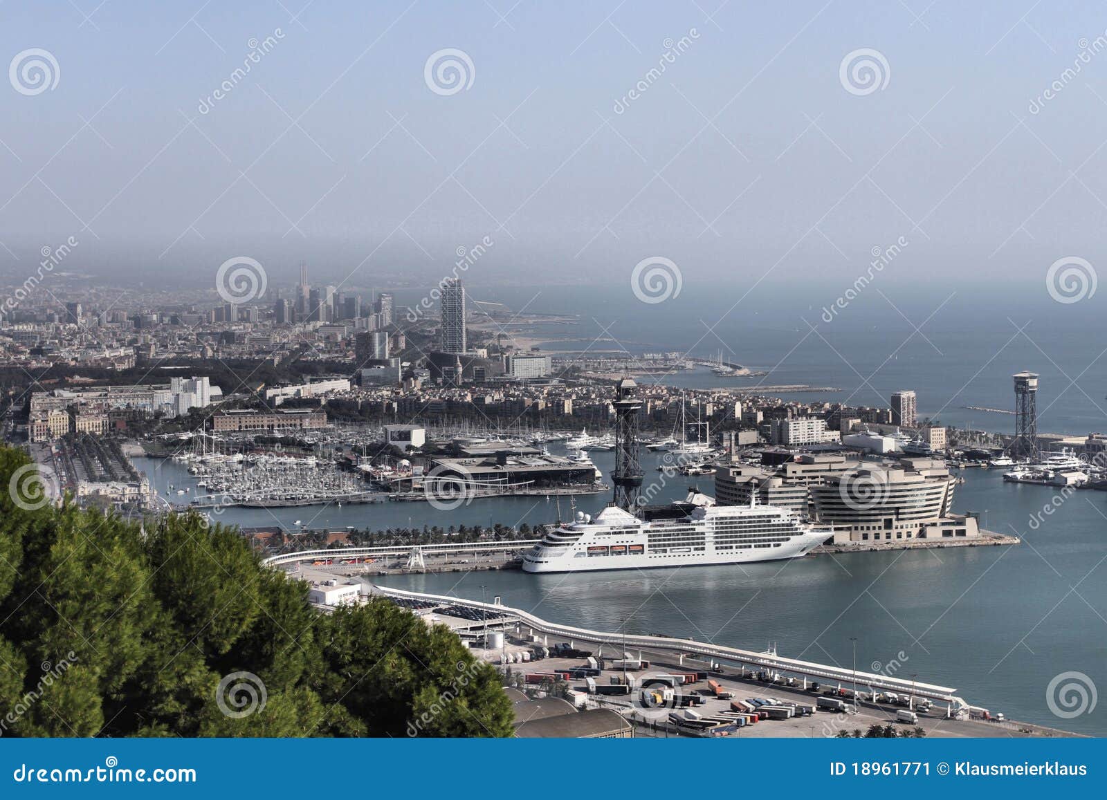Barcelona harbor stock image. Image of europe, iron, harbor - 18961771